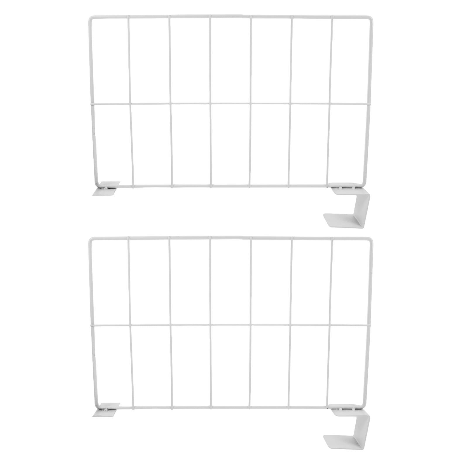 IDEANATEGRATE Closet Dividers for Shelves 2Pcs Metal Grid Design for ...