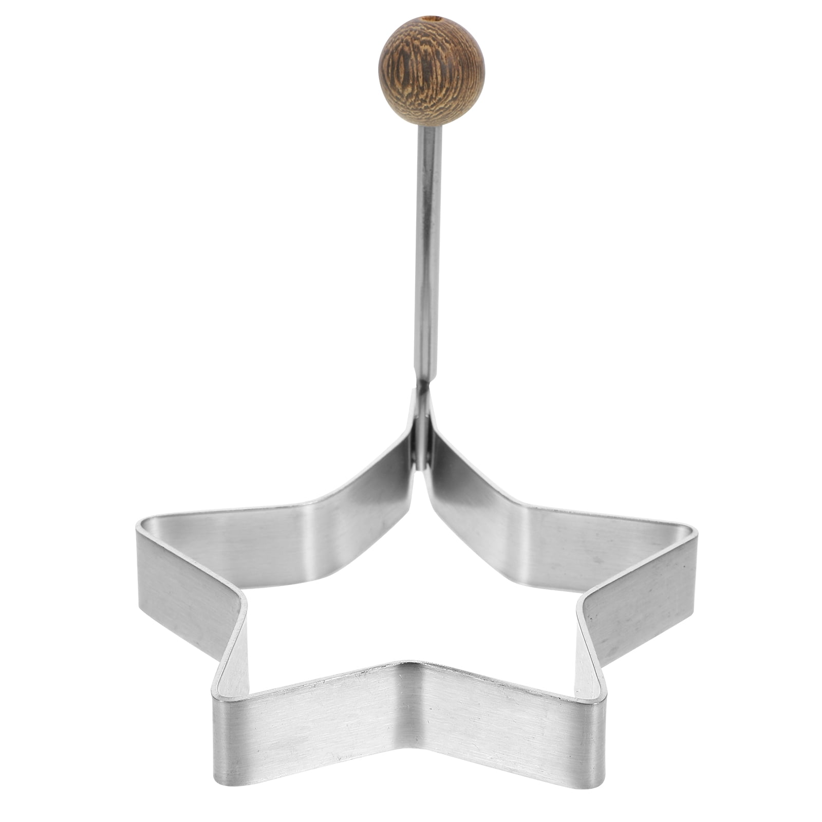 IDEANATEGRATE Convenient Egg Ring 1Pack In Silver Star Shaped Stainless ...
