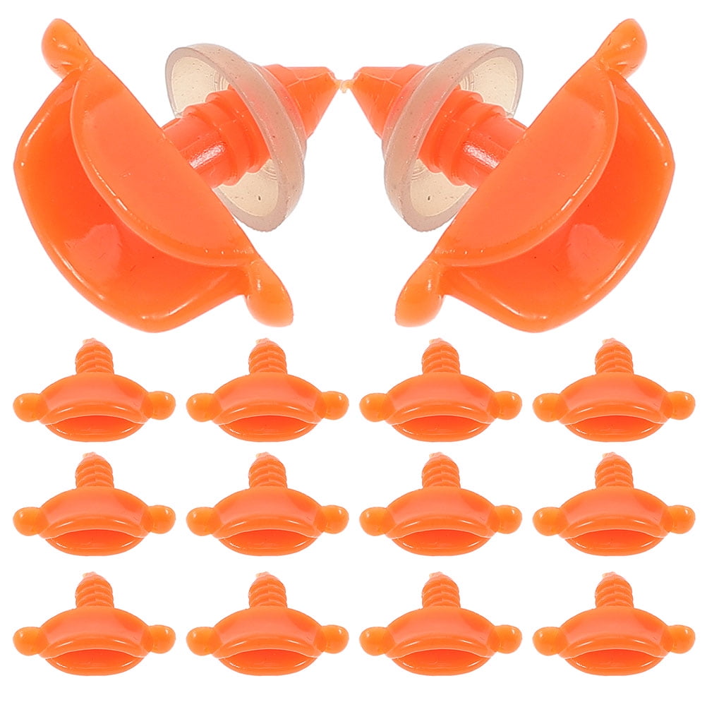 IDEANATEGRATE Diy Duck Beak Mouth 30Pcs Orange Plastic for Stuffed Toys ...