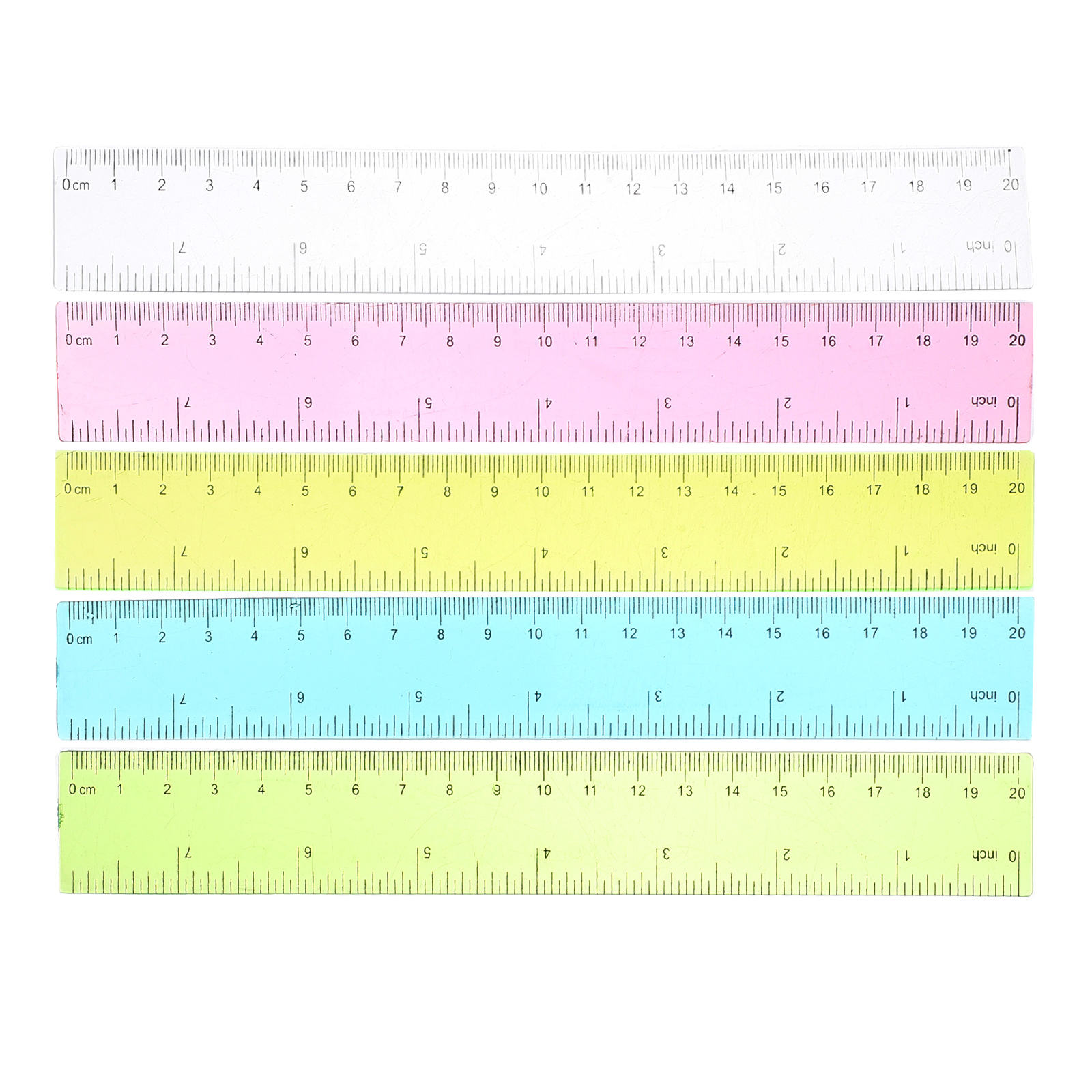 IDEANATEGRATE Drawing Straight Ruler 5Pcs Practical Ergonomic Design ...