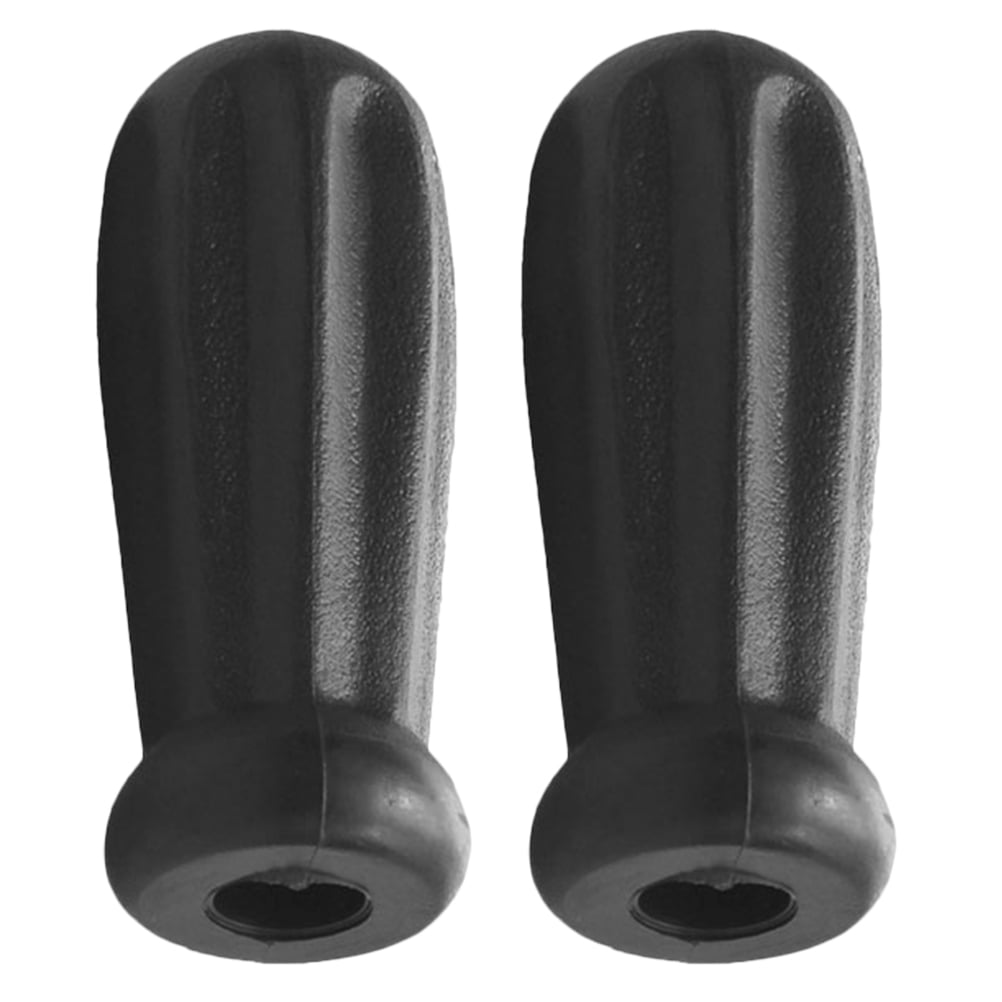 IDEANATEGRATE Foosball Table Rod End Cap 2Pcs Black ABS Plastic Grip ...