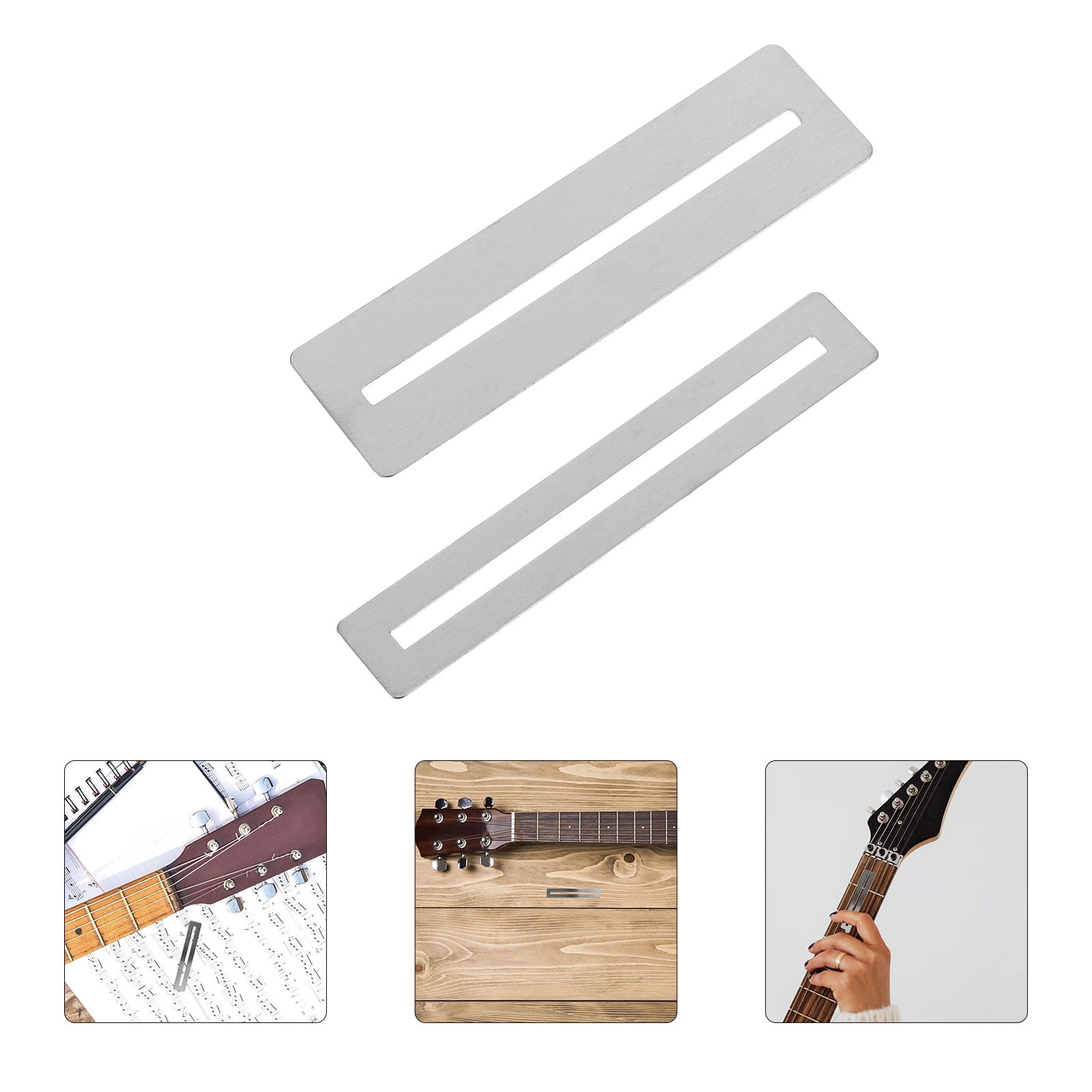 IDEANATEGRATE Fret Leveling Kit 2Pcs for Guitar Repair Curved Shape ...