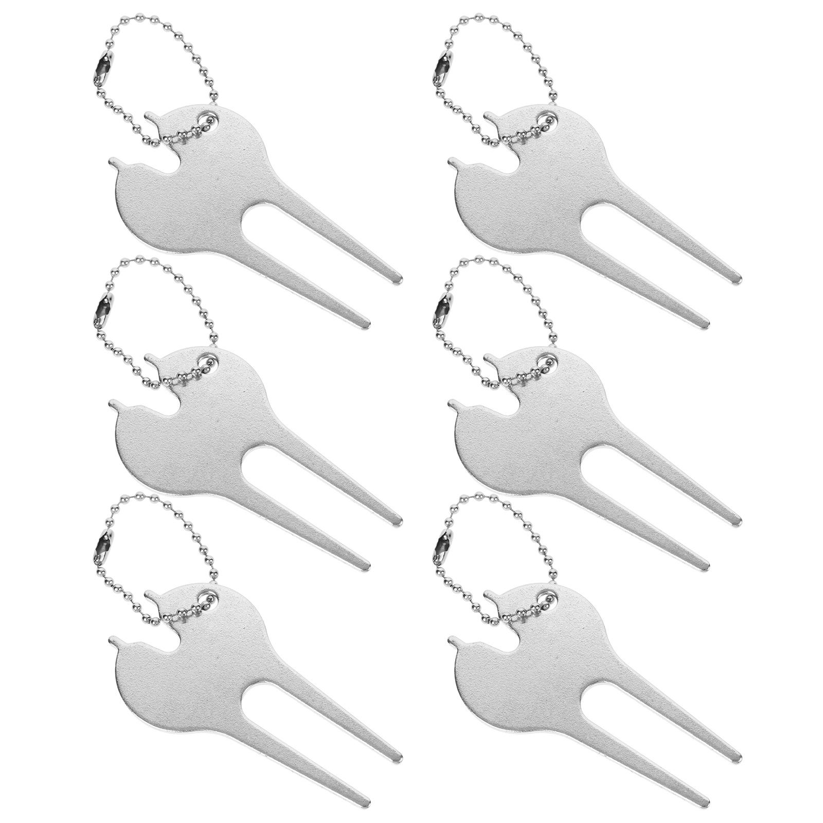 IDEANATEGRATE Golf Training Aid 8Pcs Fork-shaped Divot Fork for Golf ...