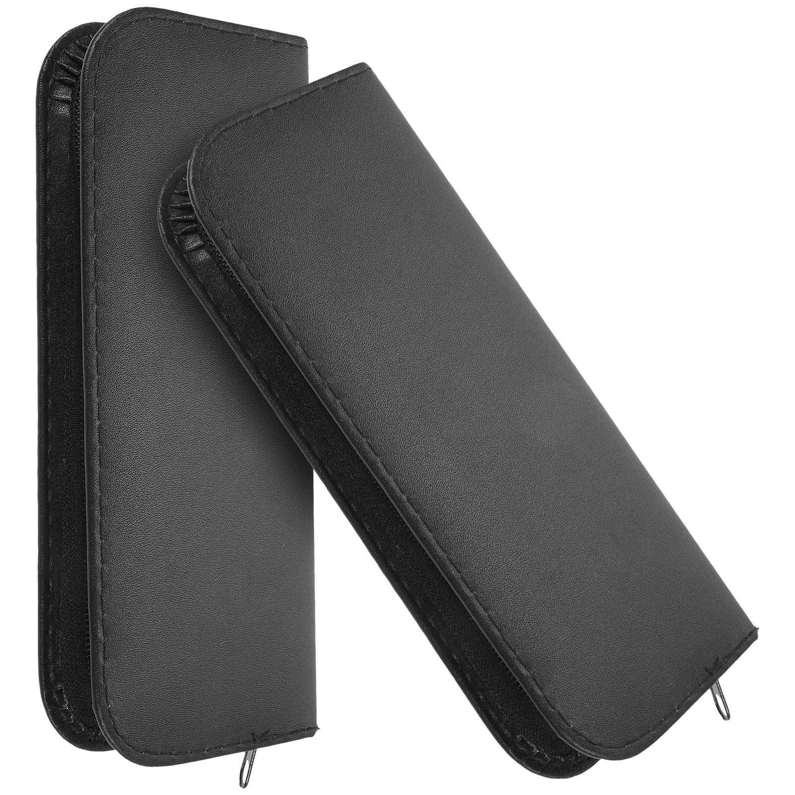 IDEANATEGRATE Hairdressing Shear Storage Holder 2Set in Black Leather ...