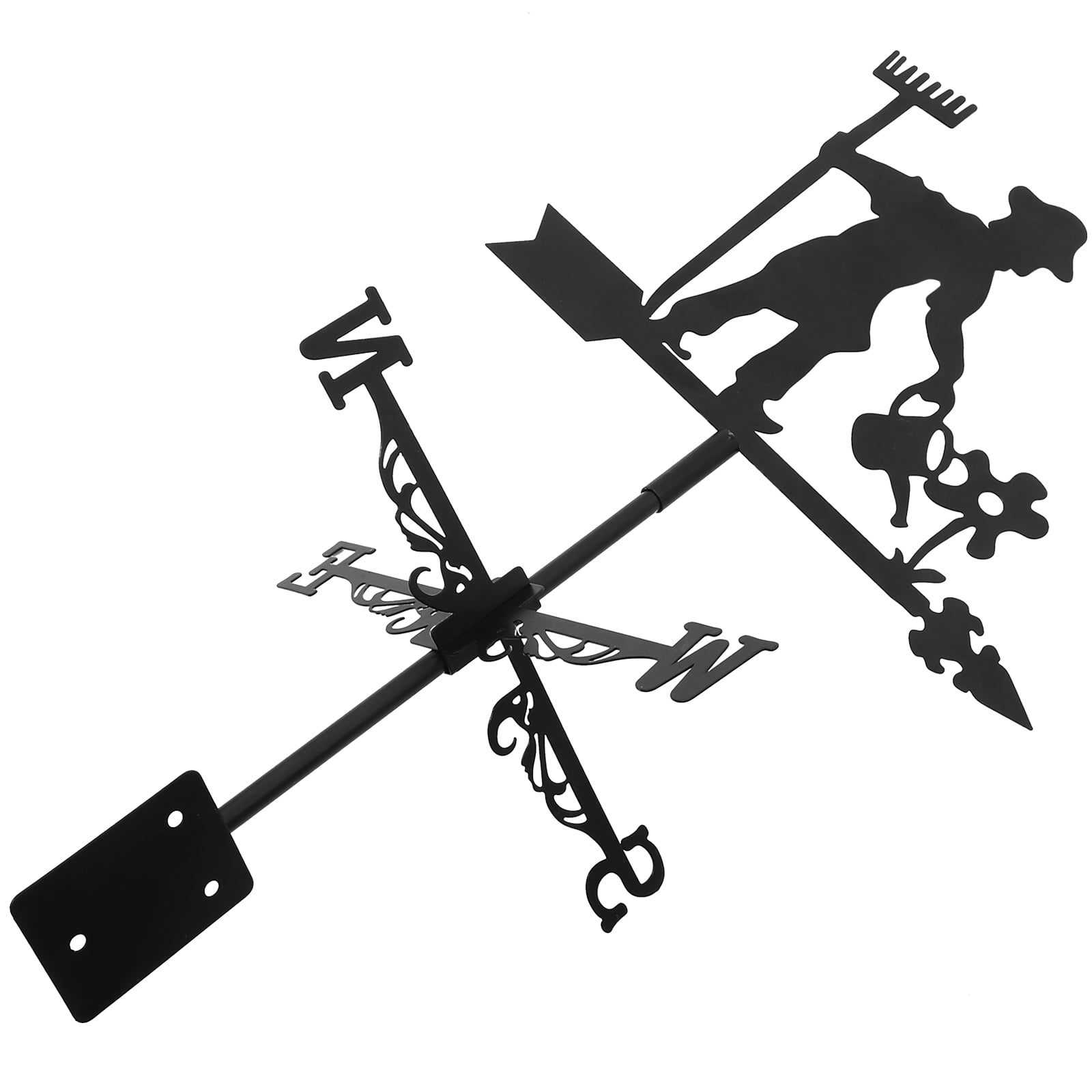 IDEANATEGRATE Iron Weathervane 1Pack with Simple Direction Indicator ...