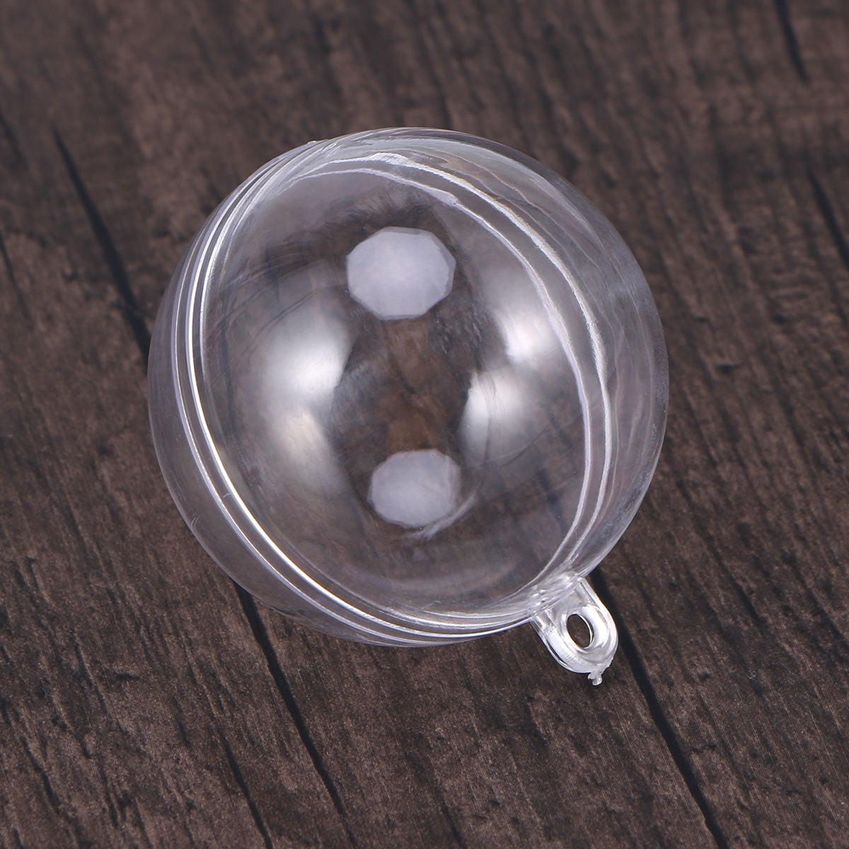 IDEANATEGRATE Jumbo Fillable Plastic Balls 10Pcs Clear For Diy Crafting ...