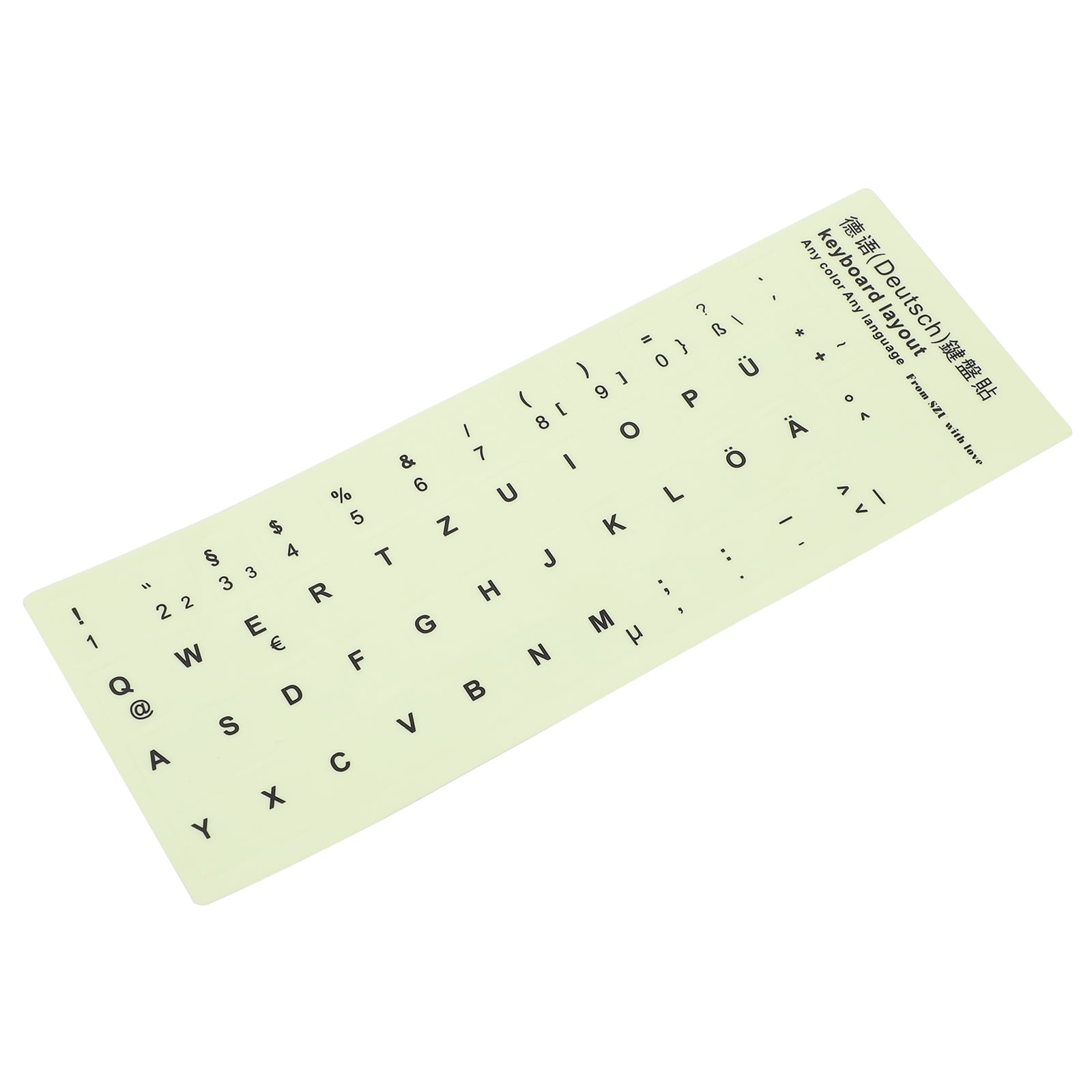 IDEANATEGRATE Khaki PVC Keyboard Sticker 1 Sheet for Heightening ...