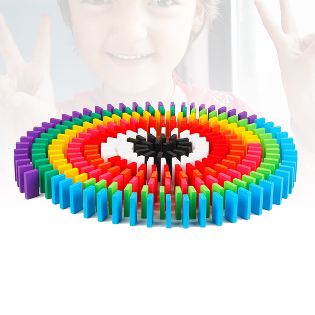 IDEANATEGRATE Kids Stacking Blocks 200Set Wooden Educational Team ...