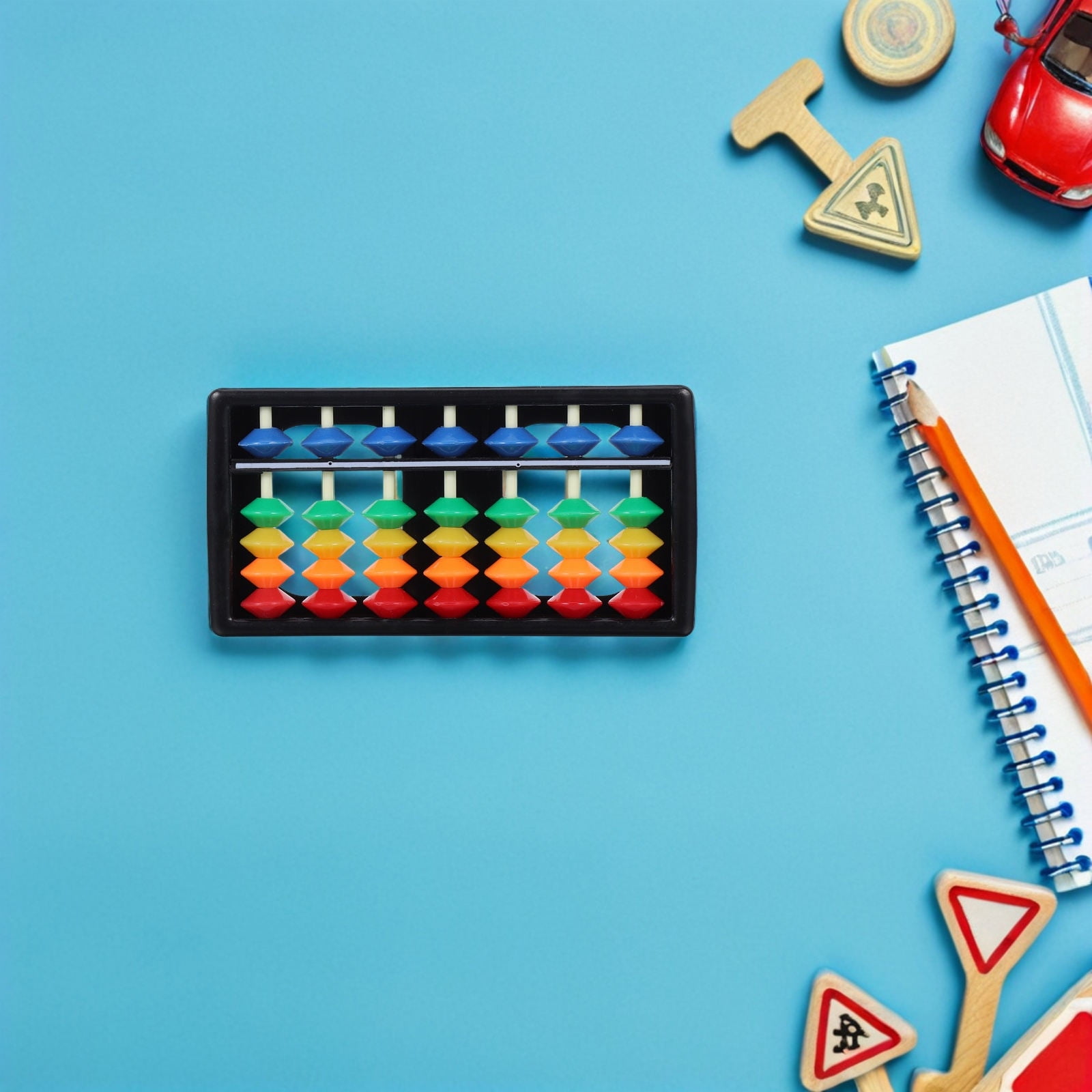 IDEANATEGRATE Mental Arithmetic Abacus 2Pcs 11.8X6X0.6Inches ...