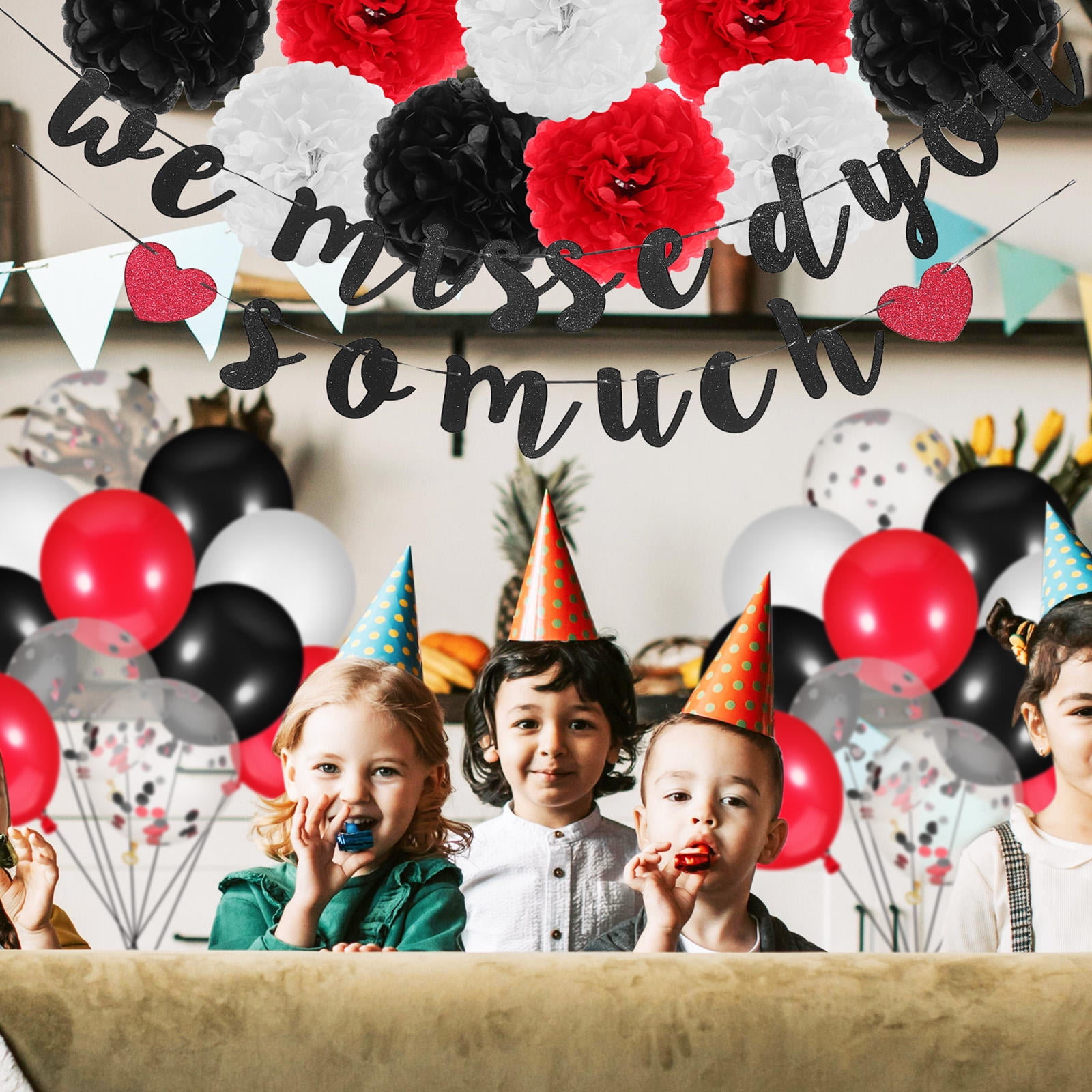 IDEANATEGRATE Multi-Colored Welcome Home Balloons Yard Sign 13.15X4 ...