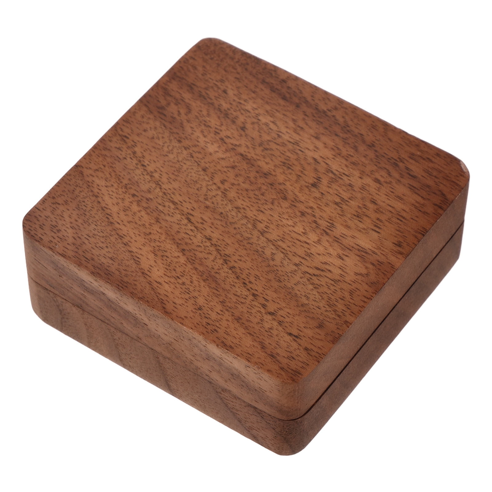 IDEANATEGRATE Multipurpose Medal Display Case Square Light Brown Wood ...