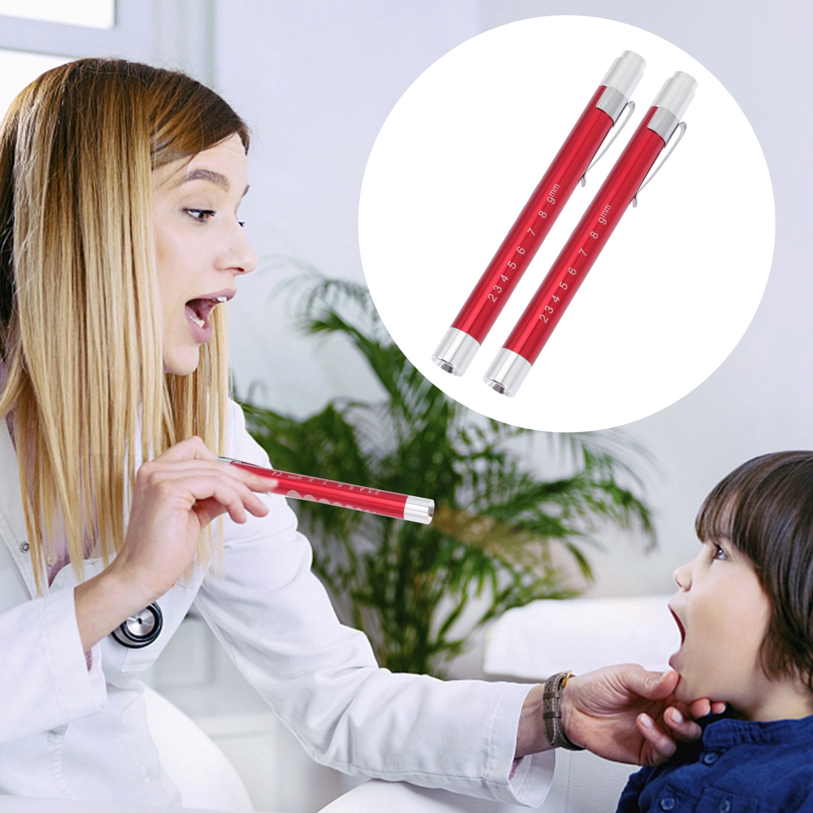 IDEANATEGRATE Nurses 2Pcs with Scale and Pupil Size Comparison Chart ...