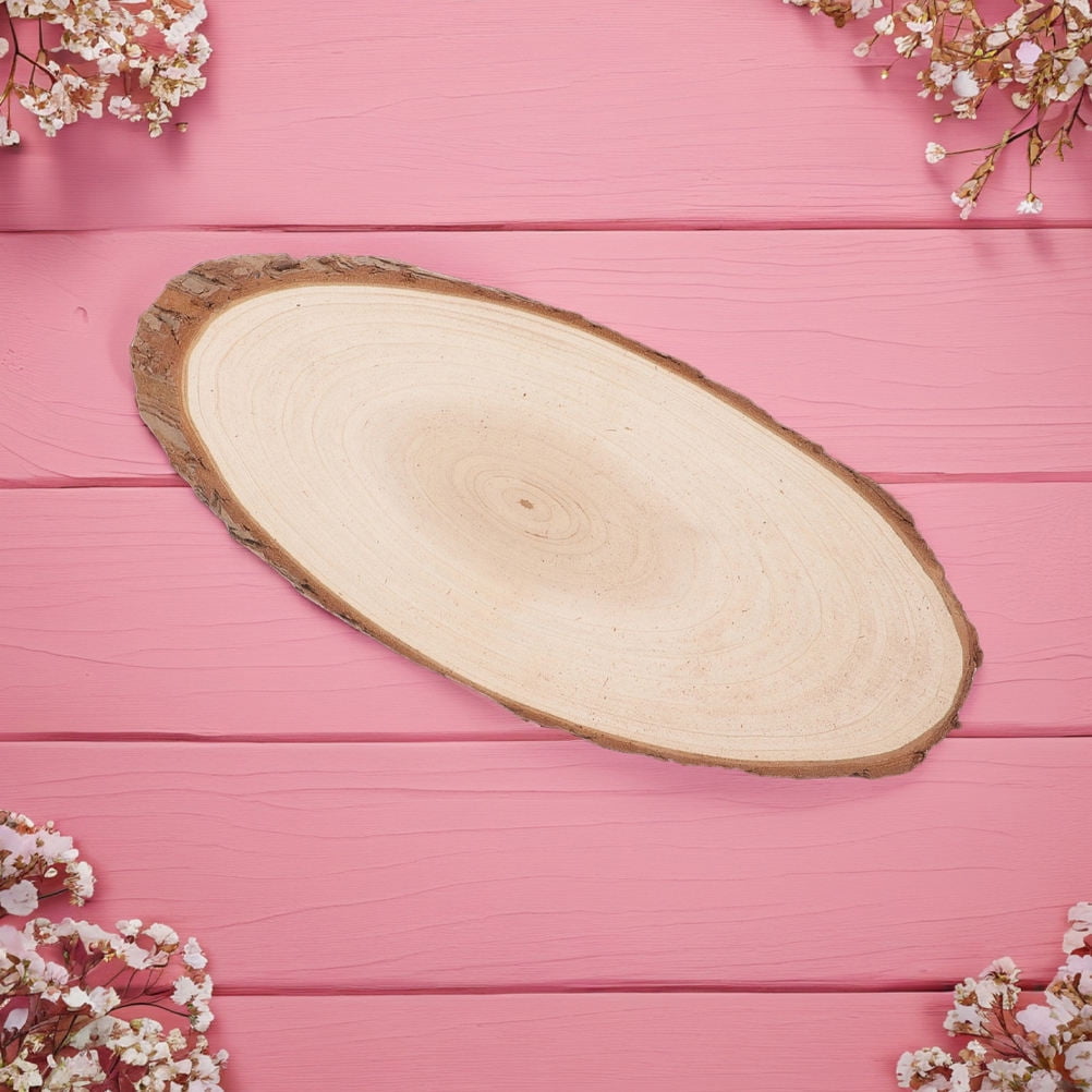 IDEANATEGRATE Oval Wooden Plaque Rustic Wedding Decor 1Pack Suitable ...