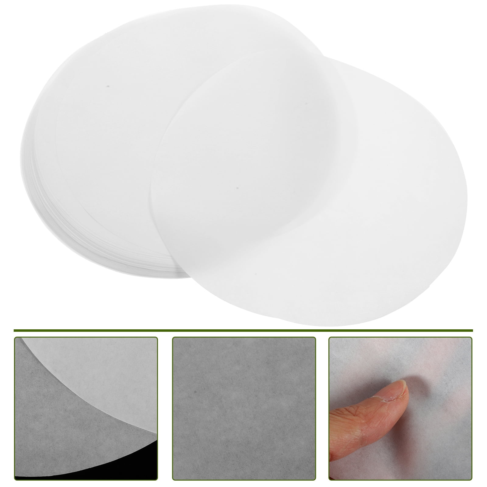 IDEANATEGRATE Paper Liners Sheets 100 Pcs 8 Inch Round Non-stick for ...