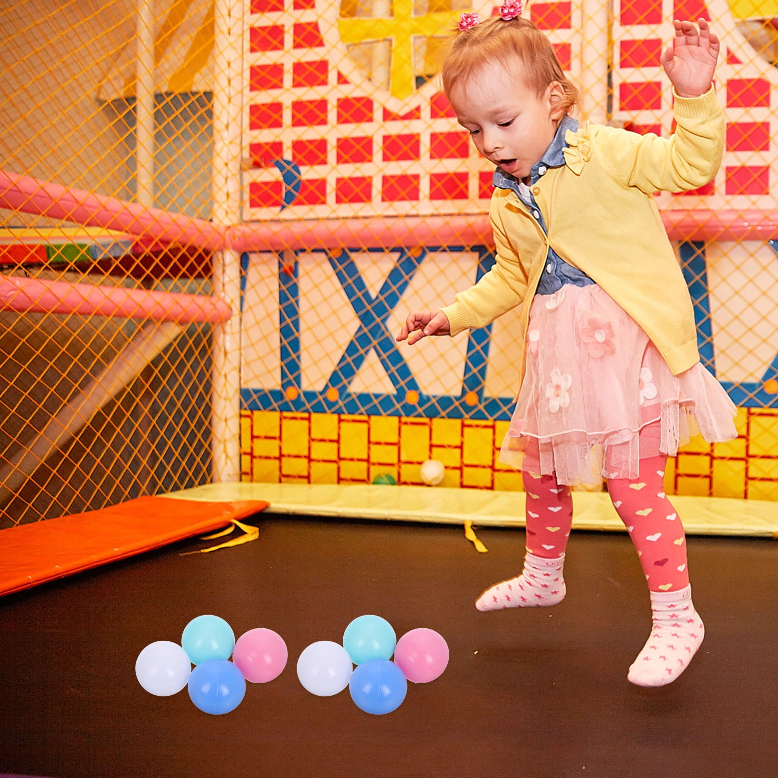 IDEANATEGRATE Plastic Balls for Kids 200Pcs Ocean Ball Pastel Color ...
