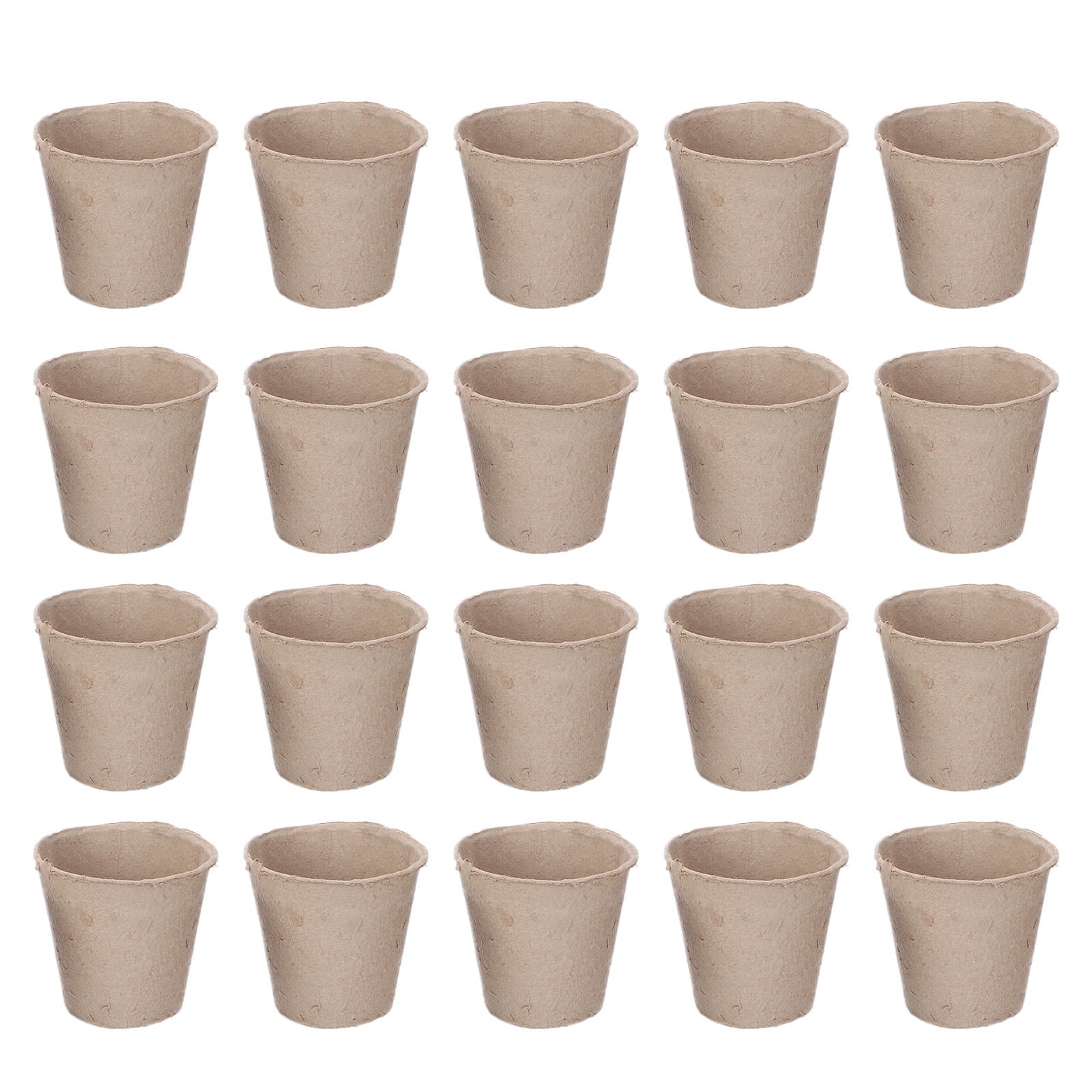 IDEANATEGRATE Pulp Pot Plant Starters 40Pcs Beige Square Garden ...