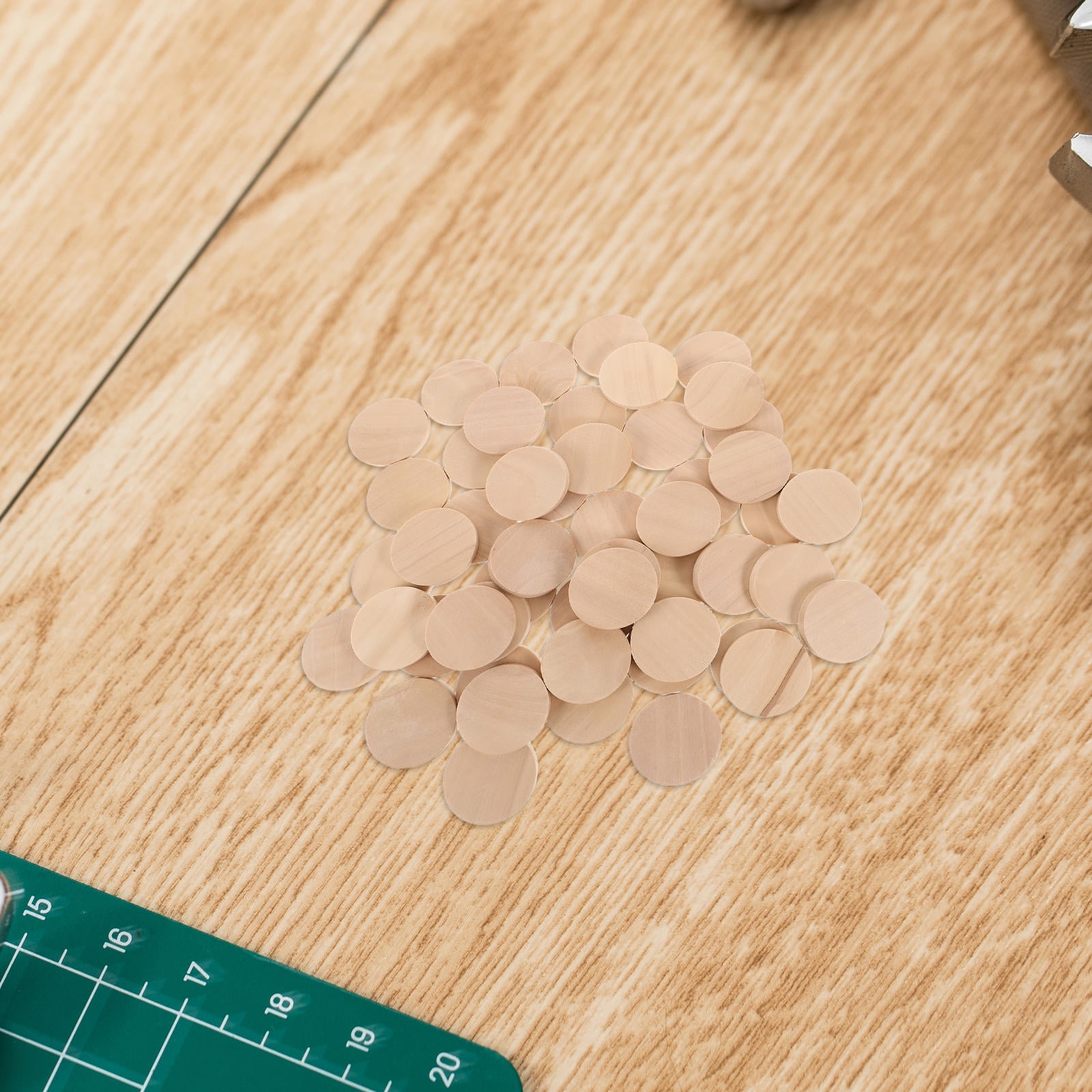 IDEANATEGRATE Round Wooden Discs 50Pcs for Art and Crafts Projects Wood ...