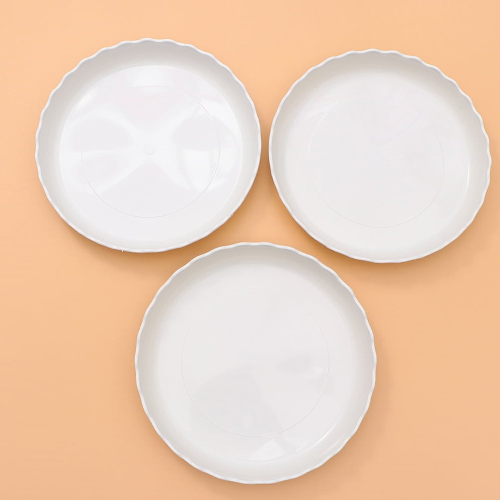 IDEANATEGRATE Square Plastic Planter Plate 20Set For Flower Pot Saucer ...