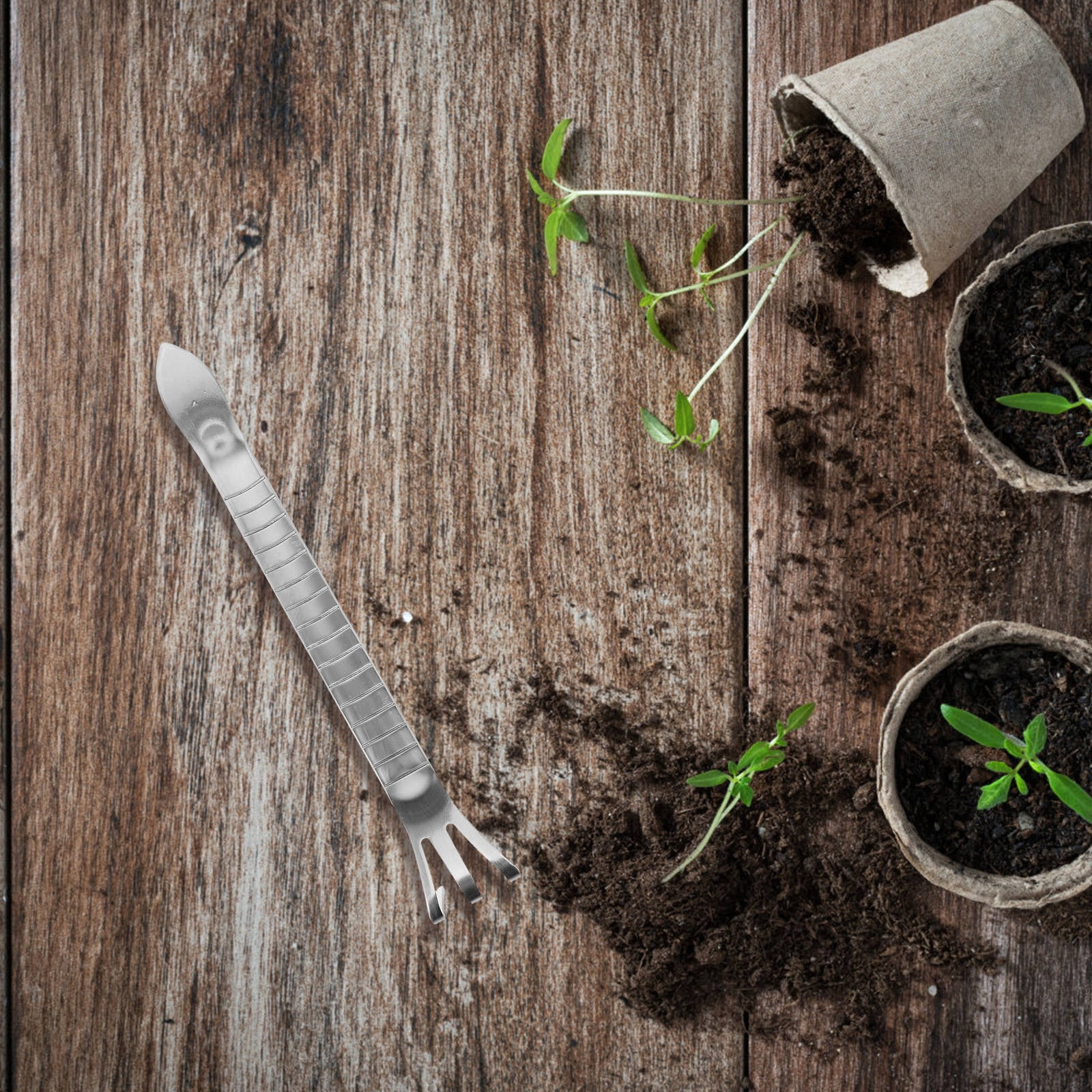 IDEANATEGRATE Stainless Steel Rake 1Pcs for Garden Use Hand Rake Garden ...