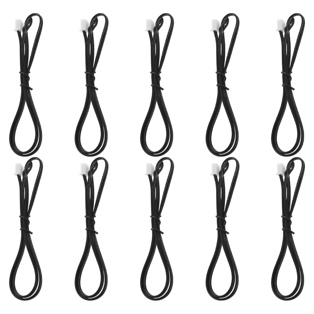 IDEANATEGRATE Temperature Sensor Probe 10Pcs in Black Rubber for Air ...