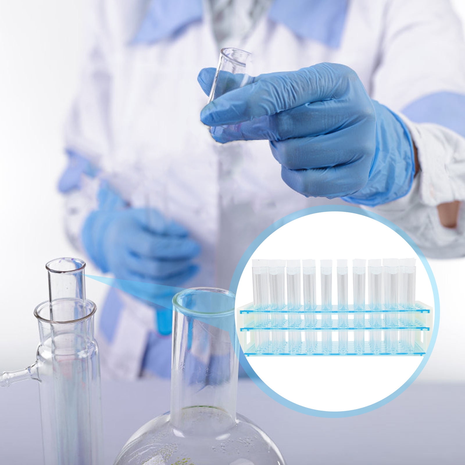 IDEANATEGRATE Test Tube Holder 1 Set For Scientists 10.7x0.4in ...