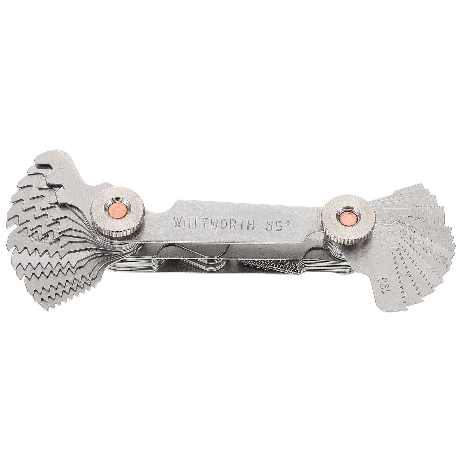 IDEANATEGRATE Thread Measuring Tools 52Pcs Silver Thread Gauge ...