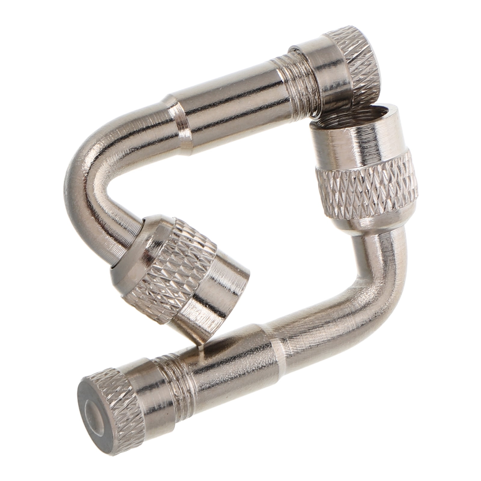 IDEANATEGRATE Tire Valve Extension 2Pcs Silver for Vehicle Inflation 2 ...