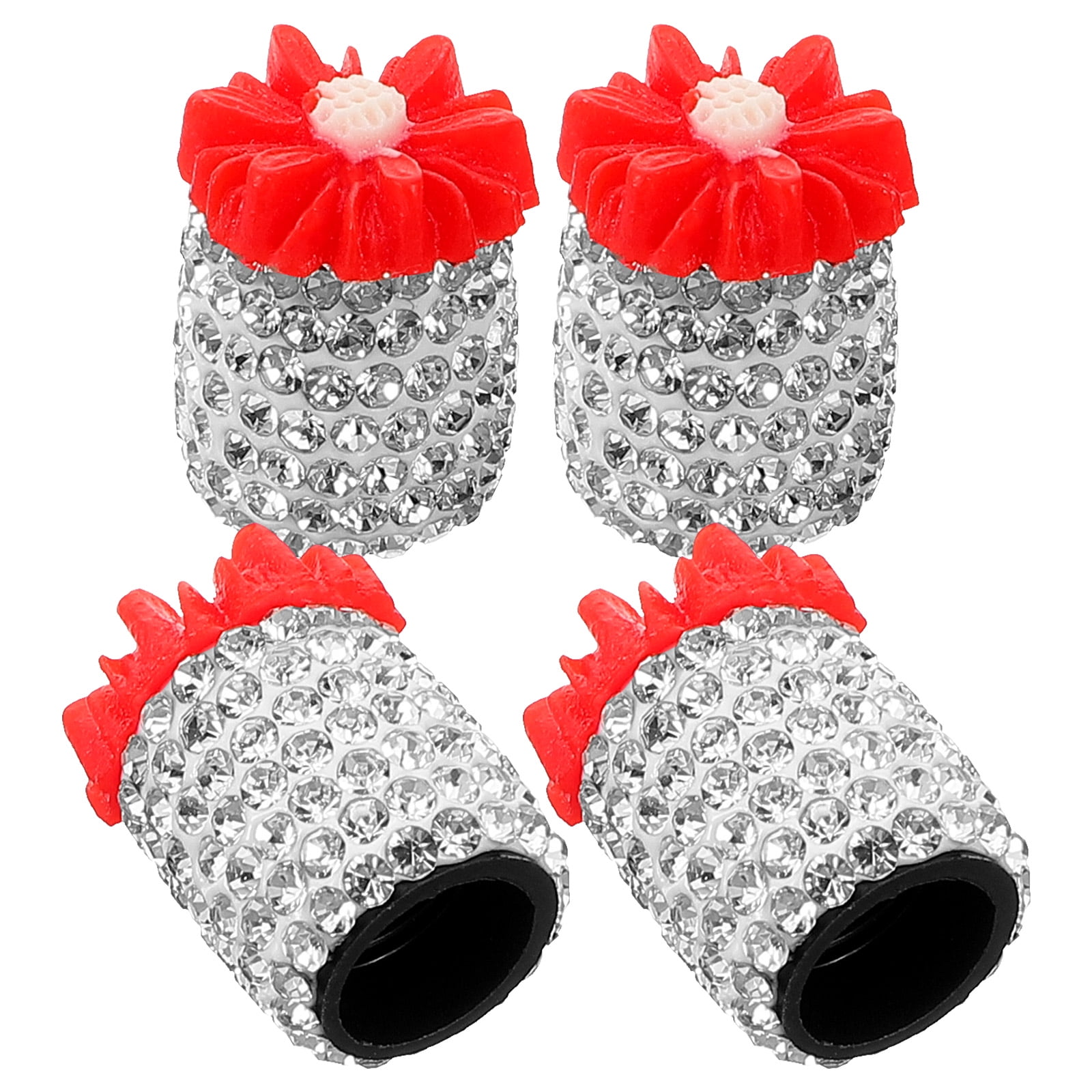 IDEANATEGRATE Tire Valve Stem Caps Cover 4Set Bling Design for Car ...