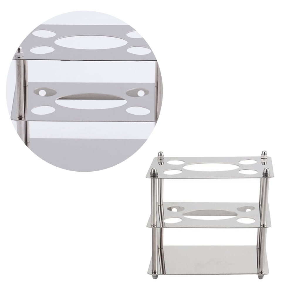 IDEANATEGRATE Toothpaste Rack 1Pack Silver Stainless Steel Square Shape ...