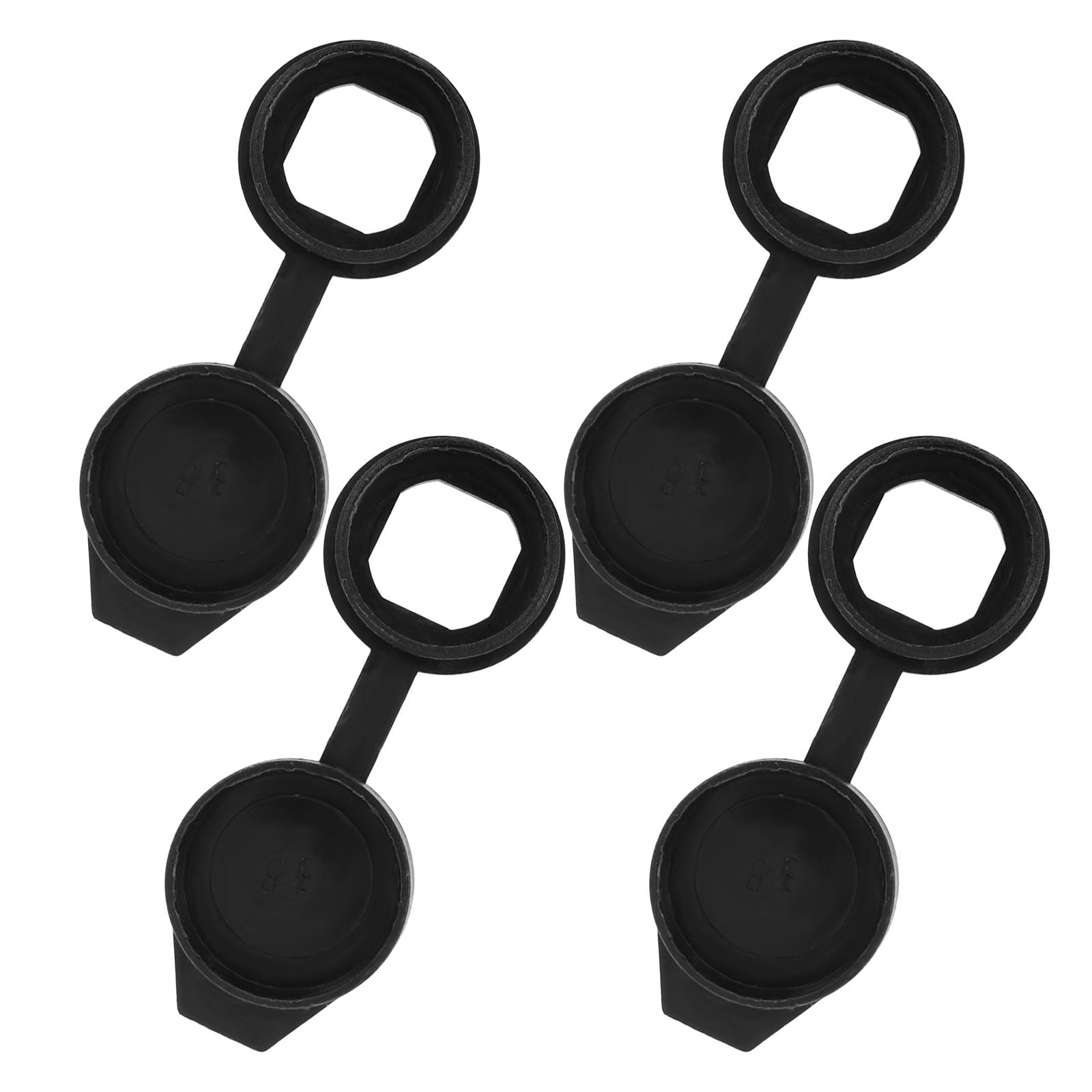 IDEANATEGRATE Trash Can Bands Trash Can Lid Lock Black Plastic ...