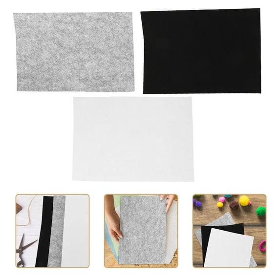 IDEANATEGRATE Wool Felt Sheets Assorted Color Rectangular Diy Material ...