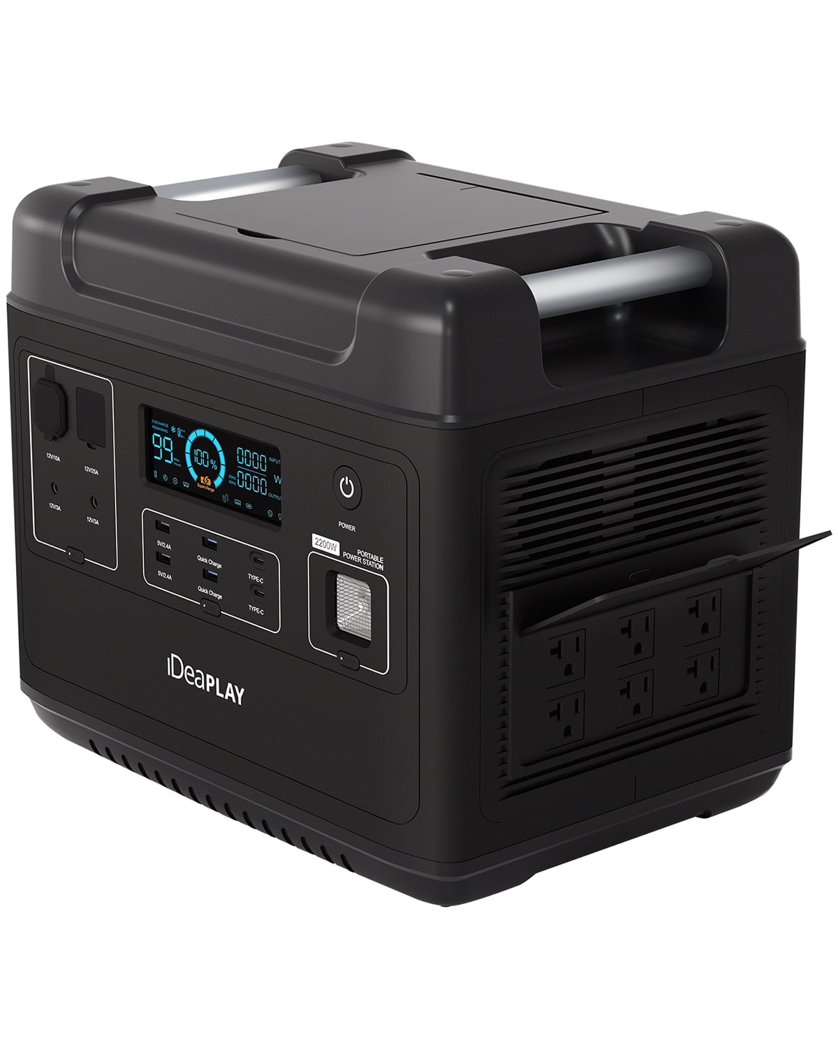 IDEAPLAY SN2200 Portable Power Station,2000Wh LiFePO4 Battery Pack ...