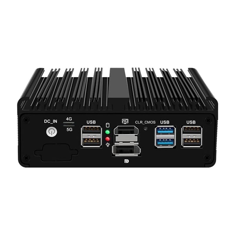 IDEARACE Fanless Mini PC Firewall Soft Router Alder Lake N100 3.4GHz ...