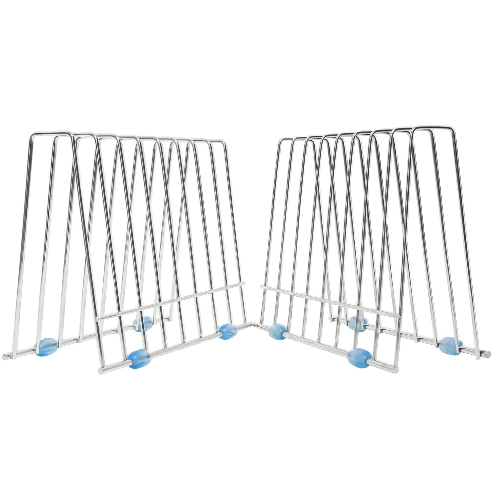 IDEATECH Reusable Storage Bags Rack,2 Pack Stainless Drying Rack for Reusable Bags, Books ...