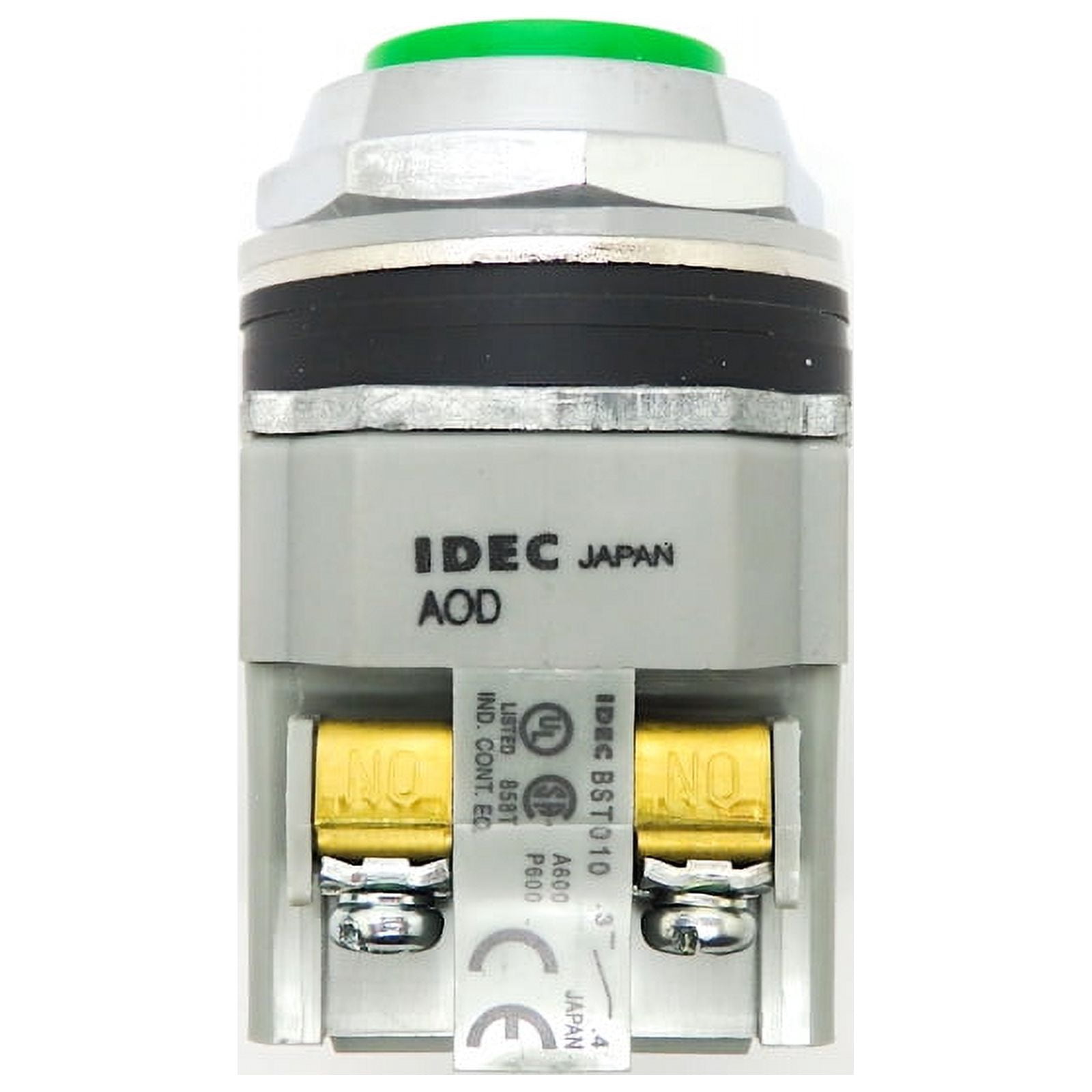 IDEC TWTD Series 30mm 2NO Green Extended Pushbutton AOD220N-G - Walmart.com