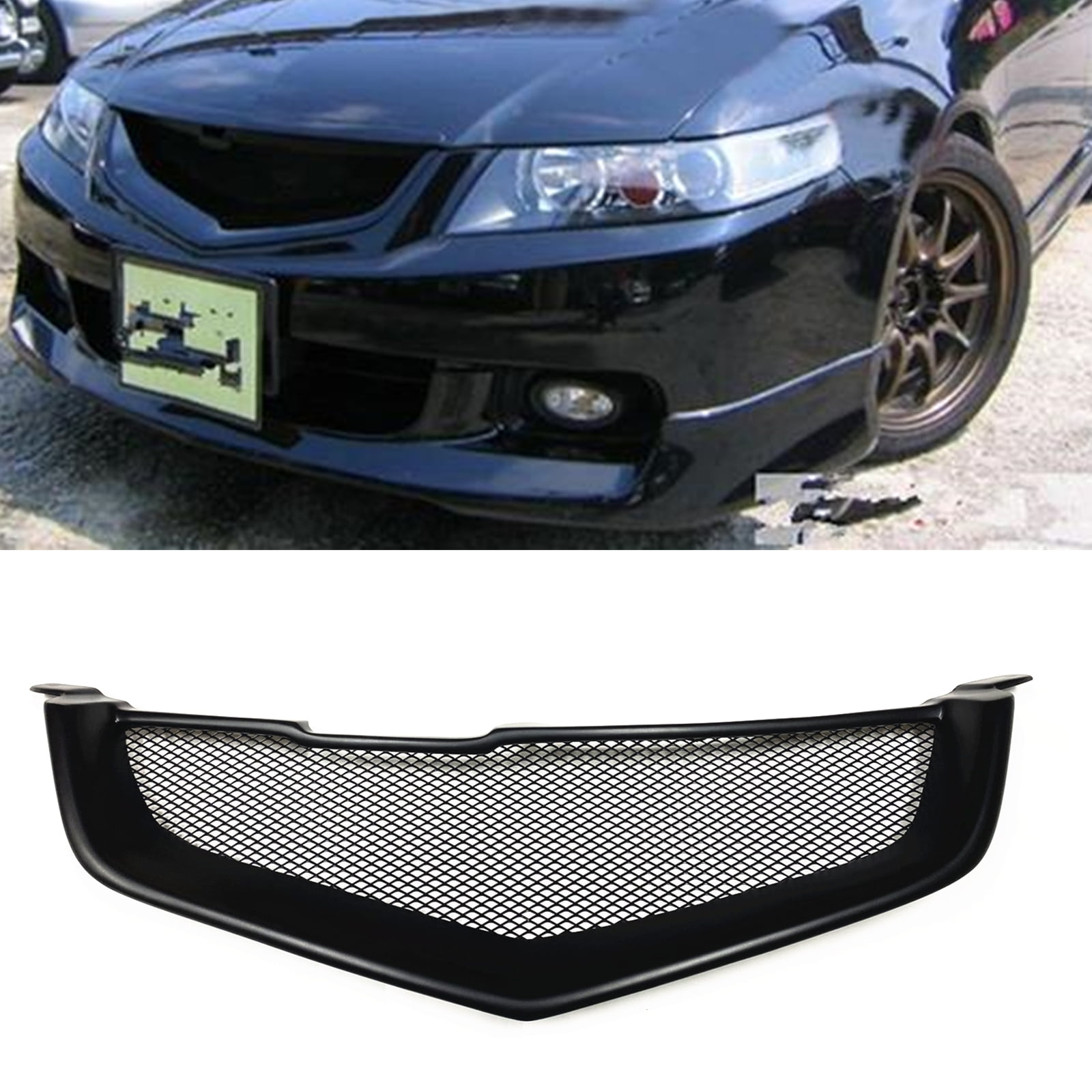 IDENUONA Matte Black Front Bumper Grille Grill Accessory for Honda ...