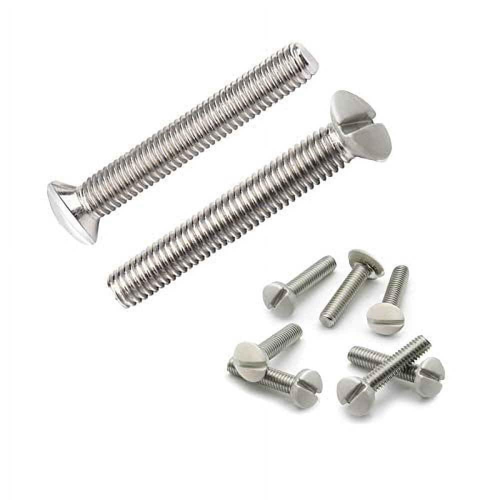 IDGGDI 50 Pcs 3/4 Inch Long 6-32 Thread White Wall Plate Screws Outlet ...