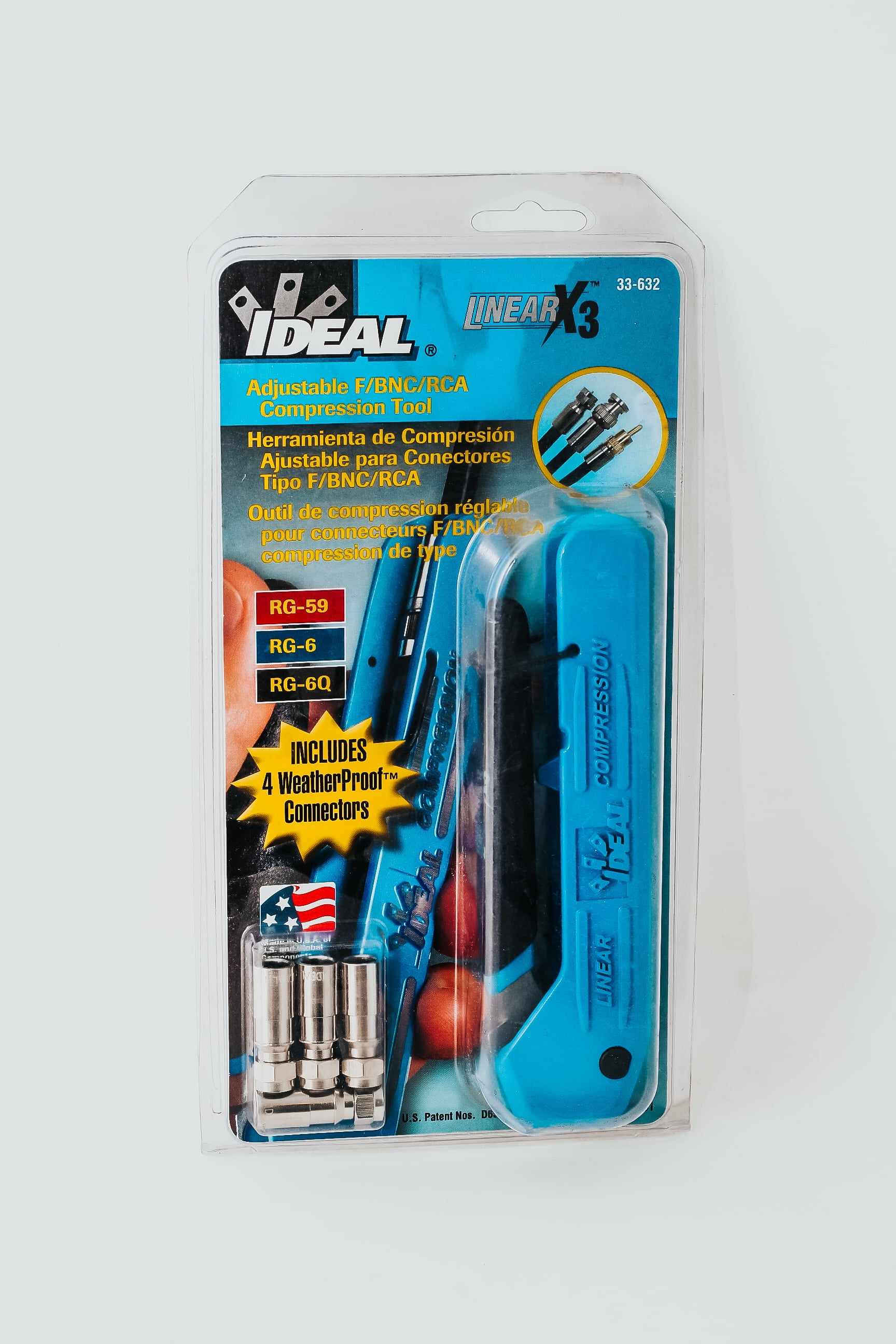 IDI33632 33-632 LinearX3(TM) Compression Tool (Adjustable for F/BNC/RCA) - Walmart.com