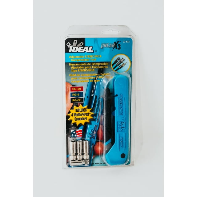 IDI33632 - IDEAL 33-632 F Compression Tool (LinearX3; Adjustable for F ...