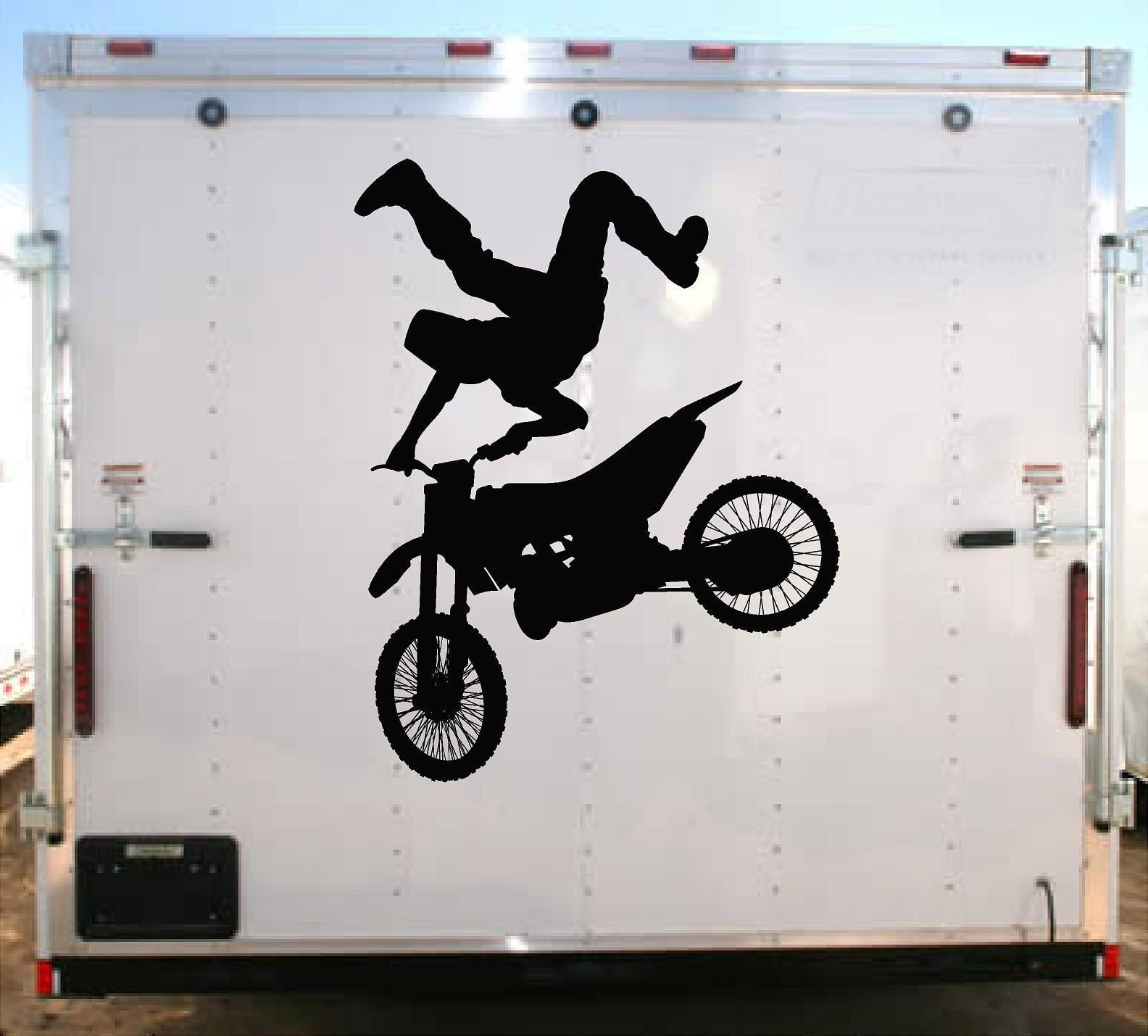 IDK Motorcycle Trick Decal Racing Trailer Stickers 01 - Walmart.com
