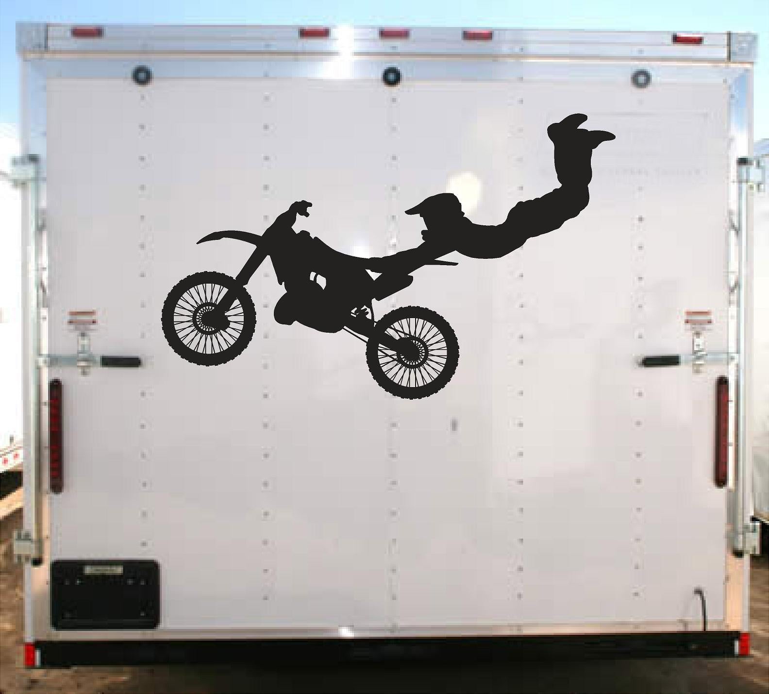 IDK Motorcycle Trick Decal Racing Trailer Stickers 02 - Walmart.com