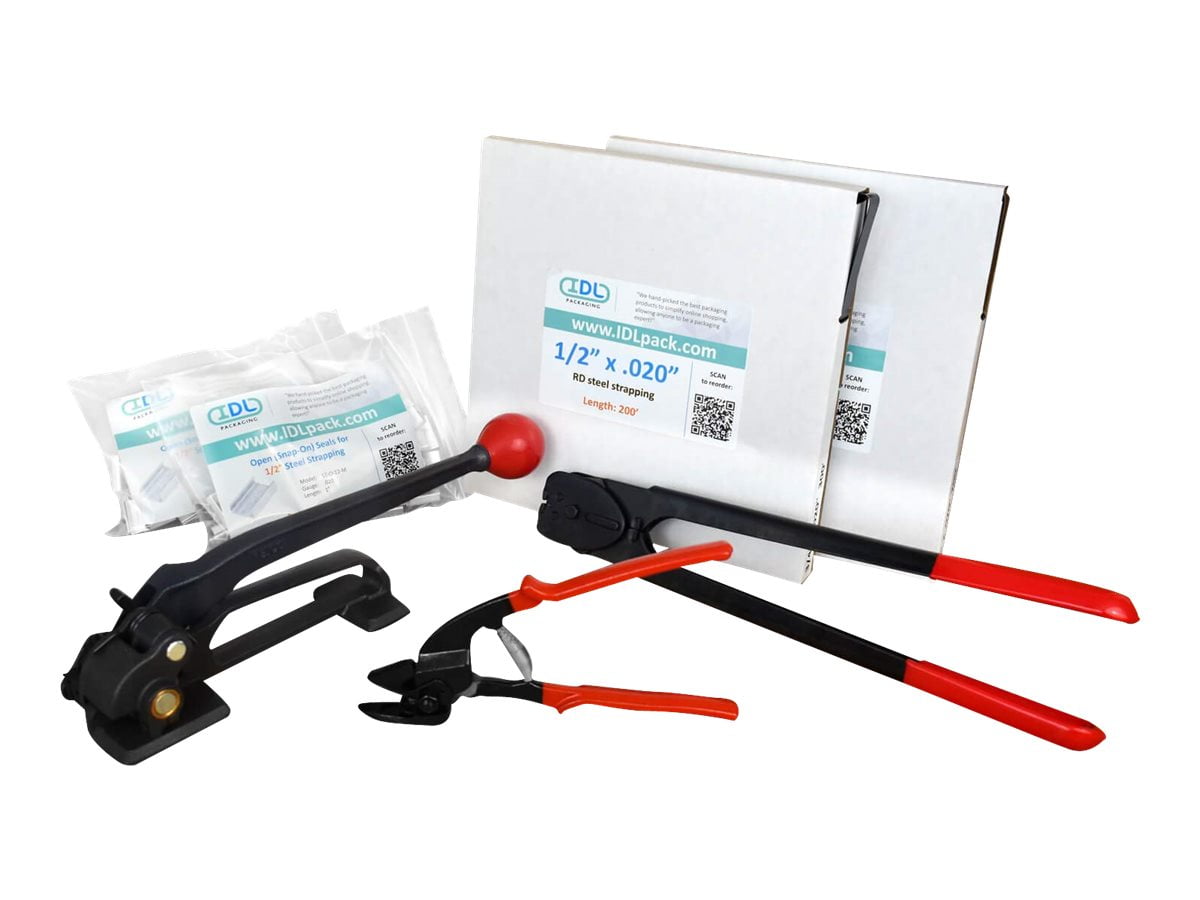 IDL Packaging Standard - Strap tensioner, sealer and cutter set - for steel strapping - strap ...