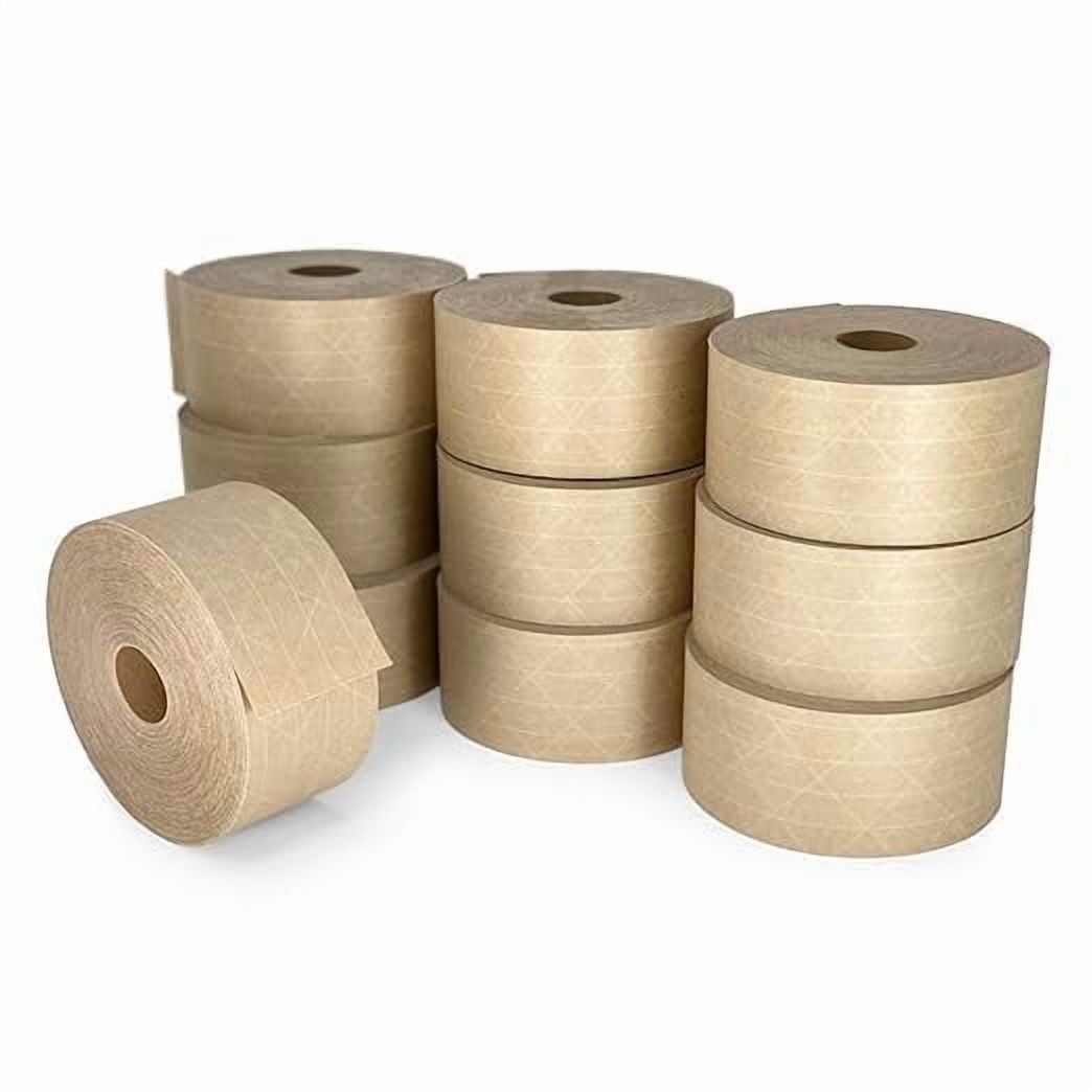 IDL Packaging 3" x 375' Reinforced Water-Activated Kraft Gummed Tape ...