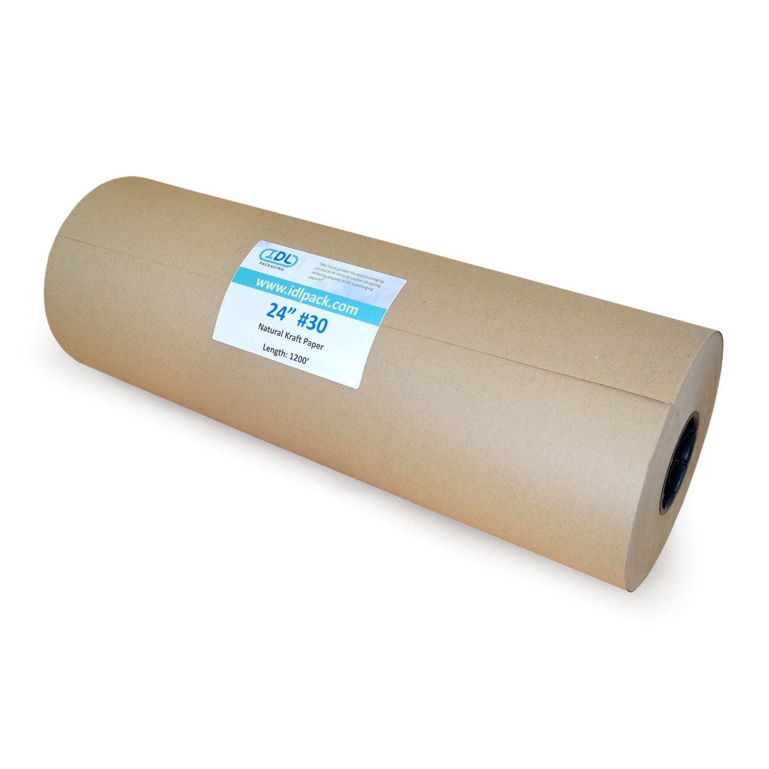 IDL Packaging 24" x 14400" (1200 feet) - Large Brown Kraft Paper Roll ...
