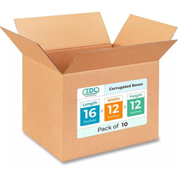 16x12x12 Shipping Boxes Corrugated Packaging Supplies