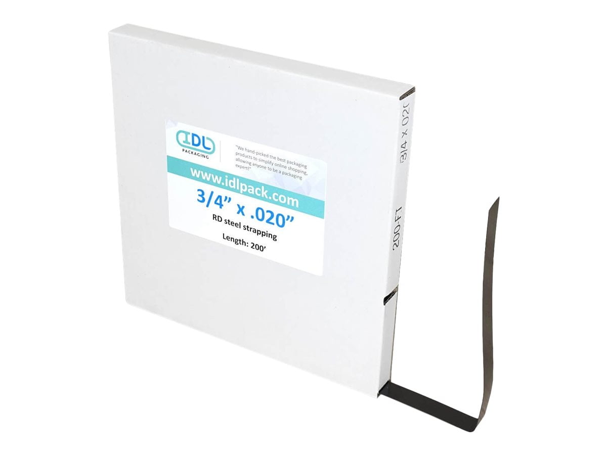 IDL Packaging 3/4" x 300 ft. Steel Strapping Kit, 1700 lbs. Break Strength - Include Consumables ...