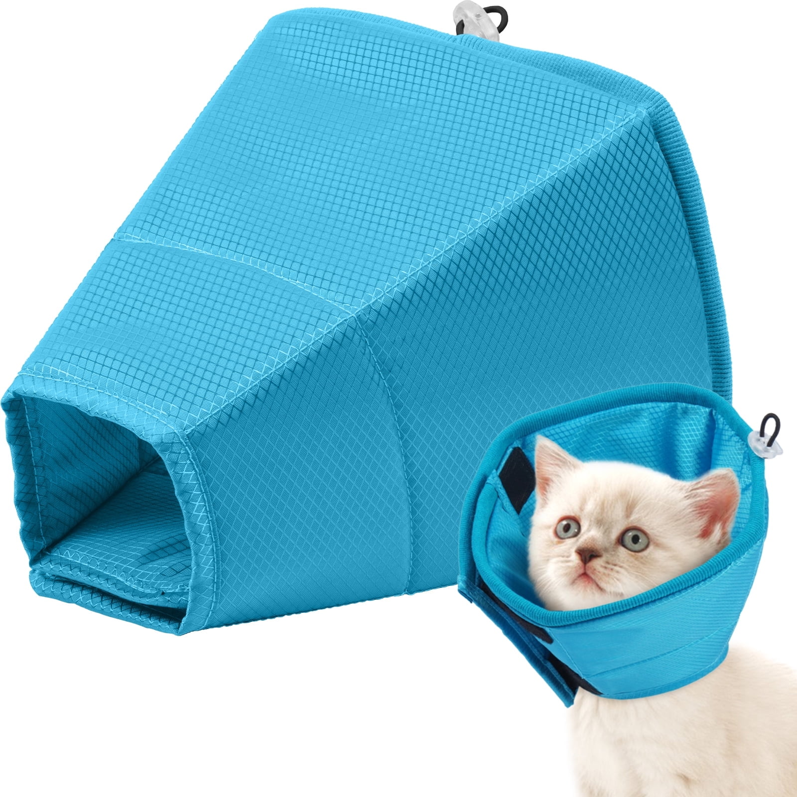 IDOMIK Soft Cat Cone Adjustable Dog Cone Recovery Collar Waterproof E ...