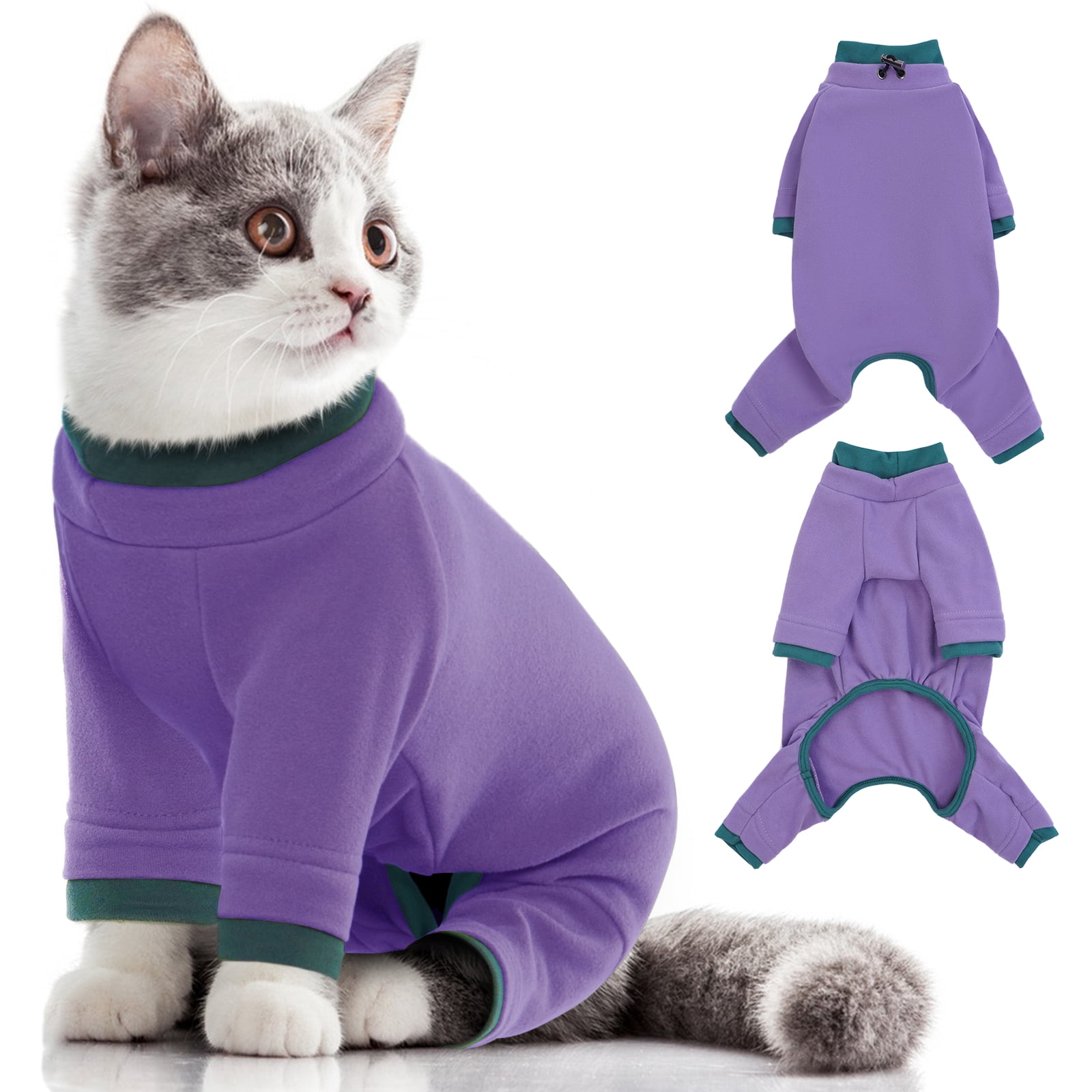 IDOMIK Sticky Hair Cat Clothes Soft Elastic Skin-friendly Cat Recovery ...