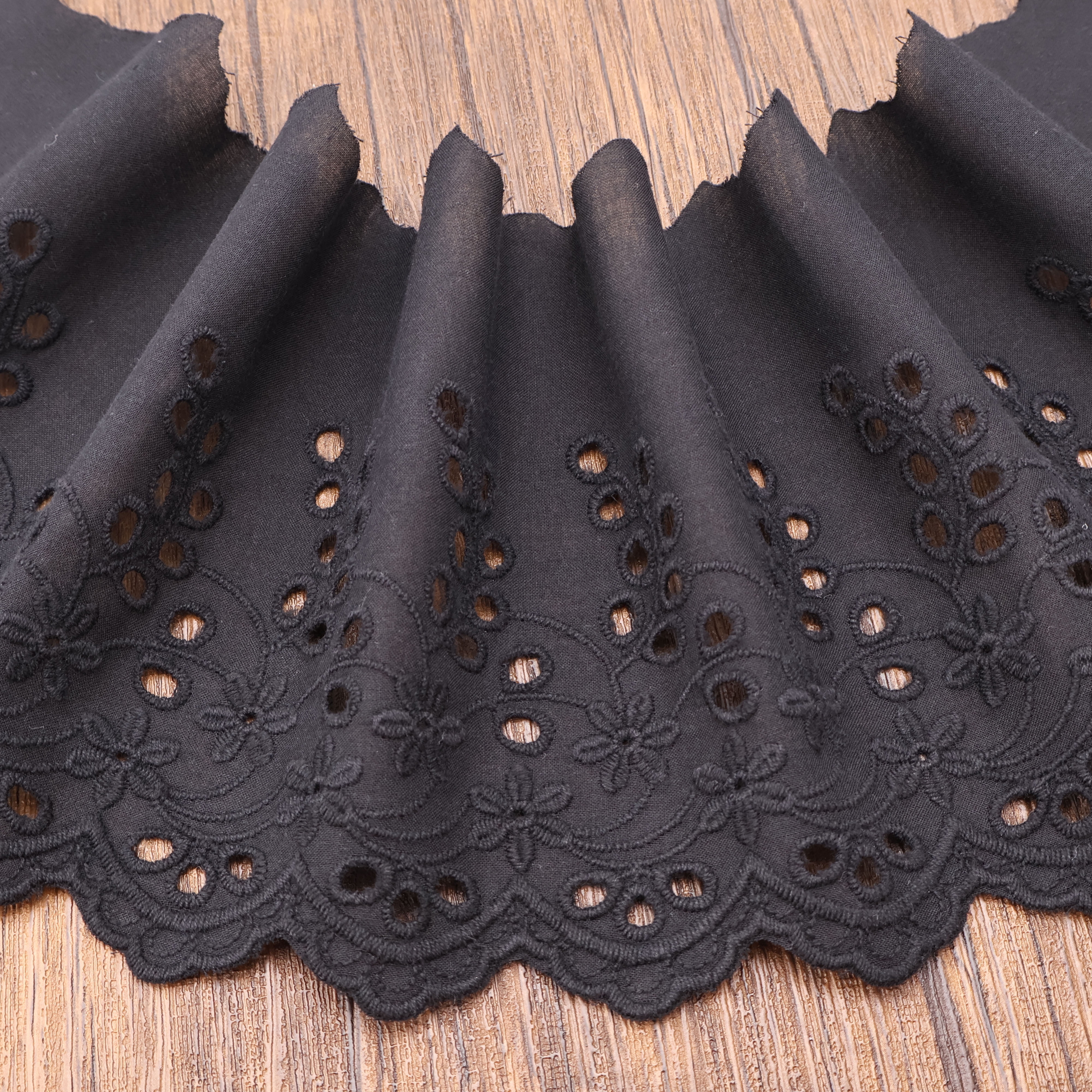 IDONGCAI Eyelet Lace Trim Floral Embroidery Cotton Lace with Eyelet 5 ...