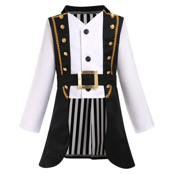 IDOPIP Kids Prince Charming Costume for Boys Circus Soldier Royal Guard ...